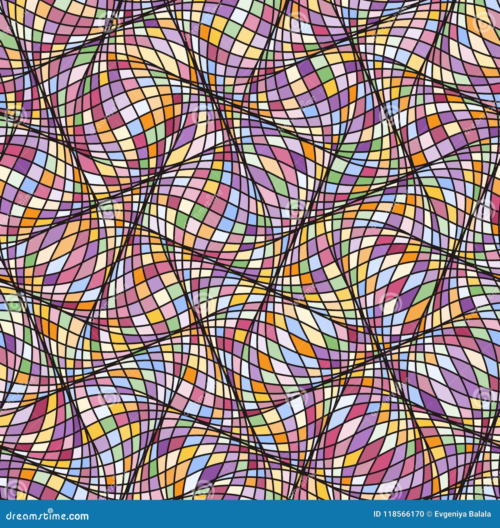 Abstract Wave Stylish Texture. Vector Seamless Geometric Pattern Stock ...