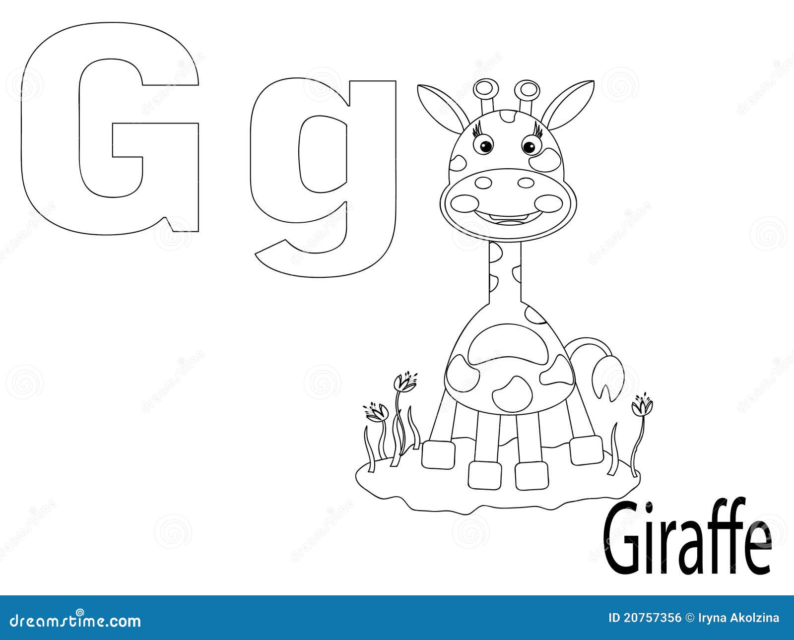 Coloring Alphabet For Kids,G Vector Illustration | CartoonDealer.com ...