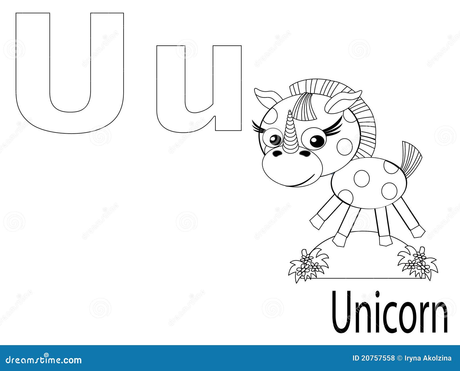 Coloring Alphabet for Kids,U Stock Vector - Illustration of educational ...