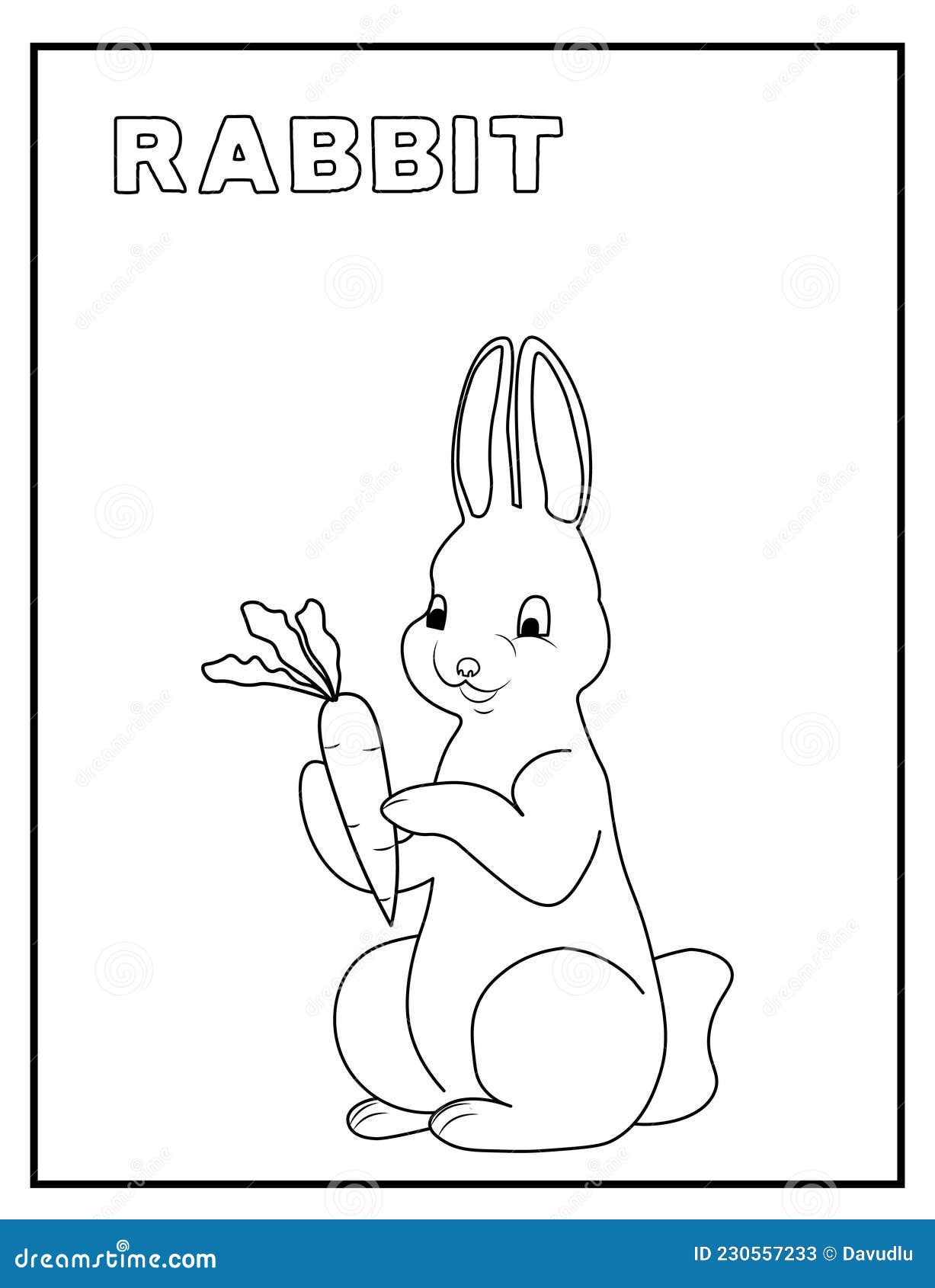 Baby Rabbit Coloring Pages