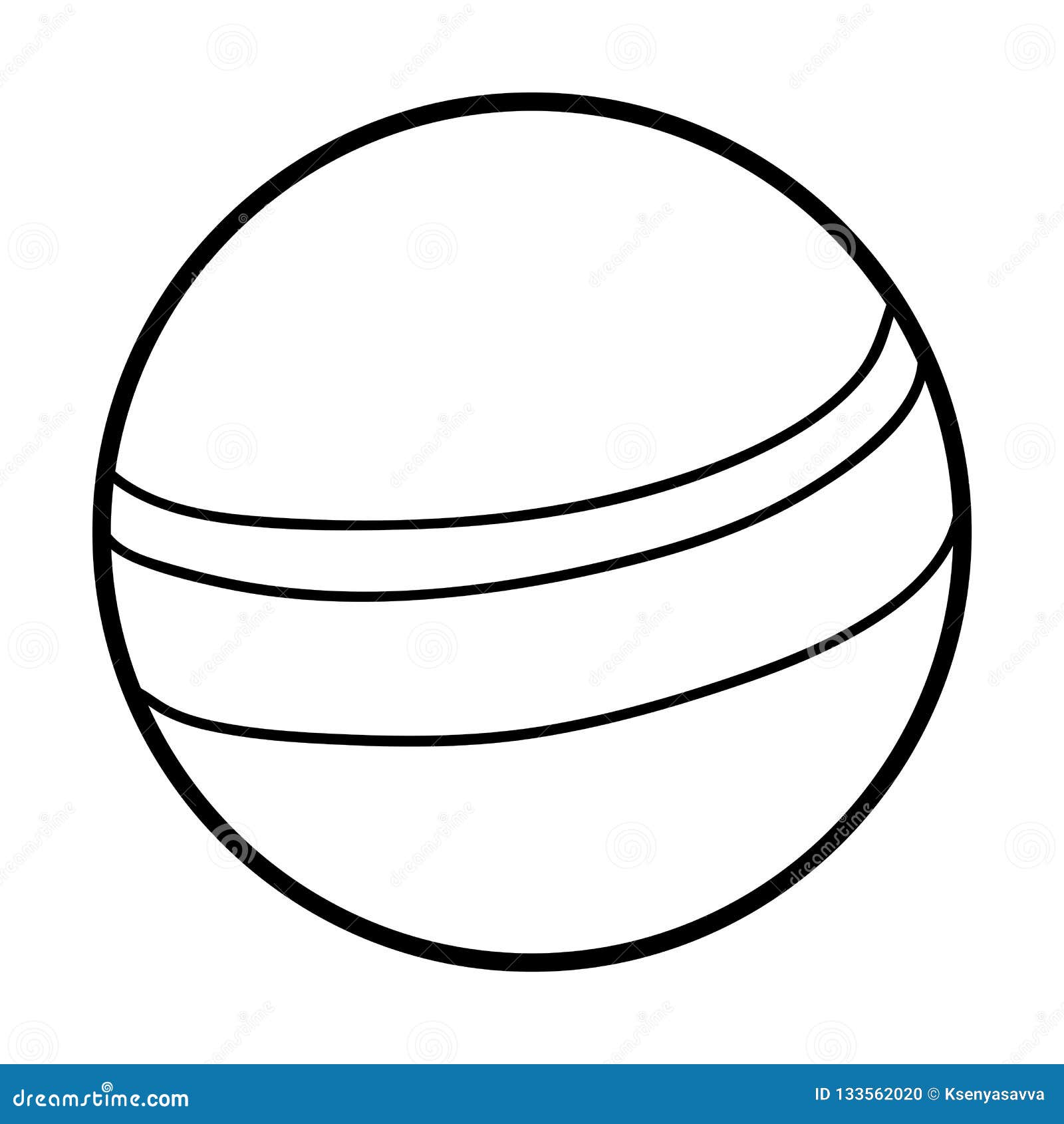 Coloring book, Ball stock vector. Illustration of cartoon - 133562020