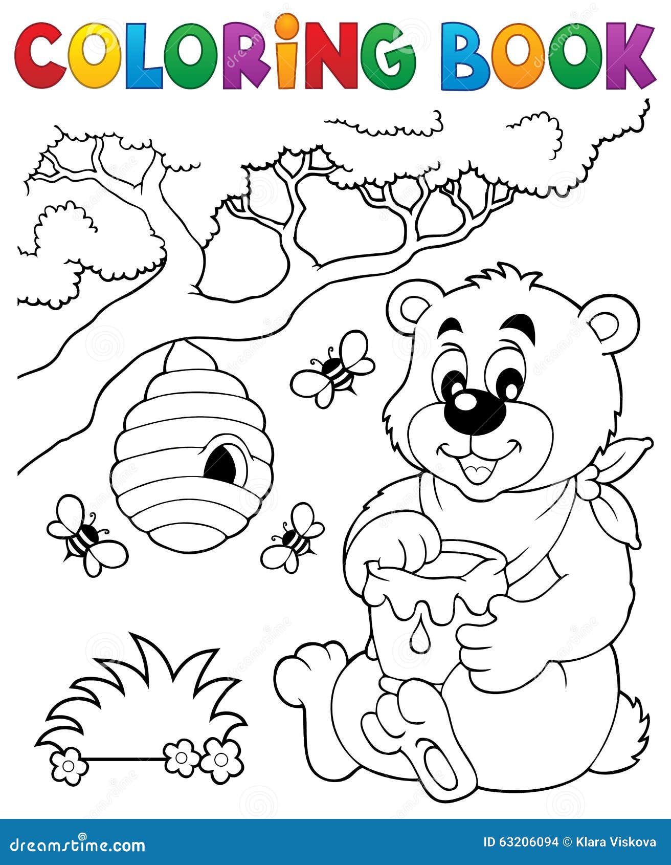 Coloring Book School Kids Theme 1 Cartoon Vector | CartoonDealer.com ...