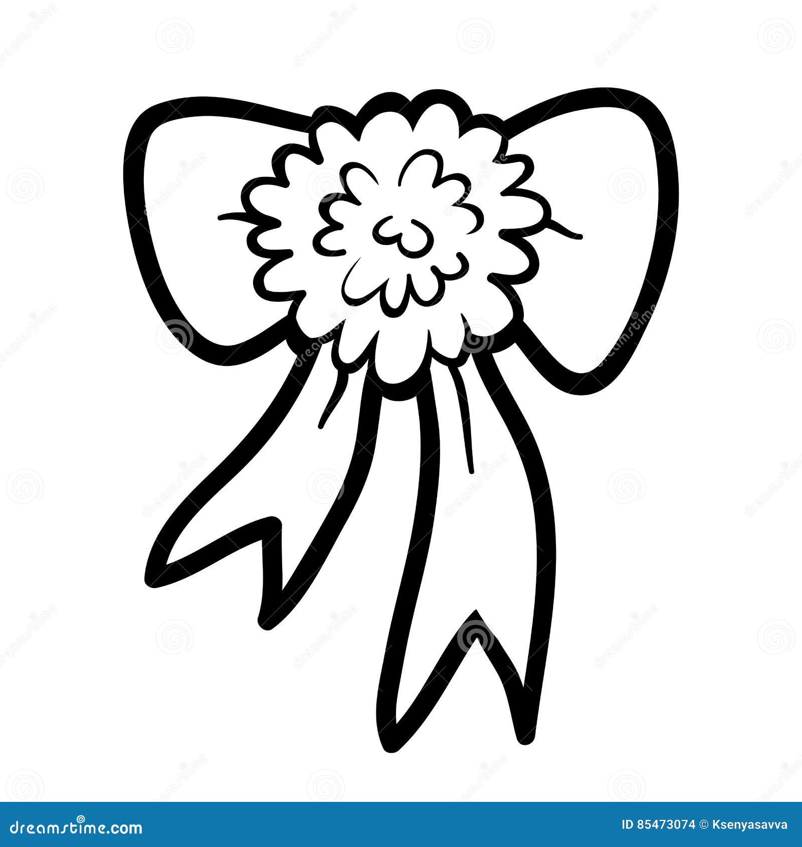 Coloring book, Bow stock vector. Illustration of education - 85473074