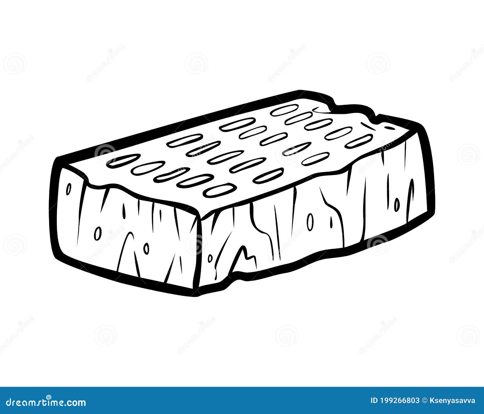 Children Brick Toy Simple Colorful Bricks Isolated On White Background ...