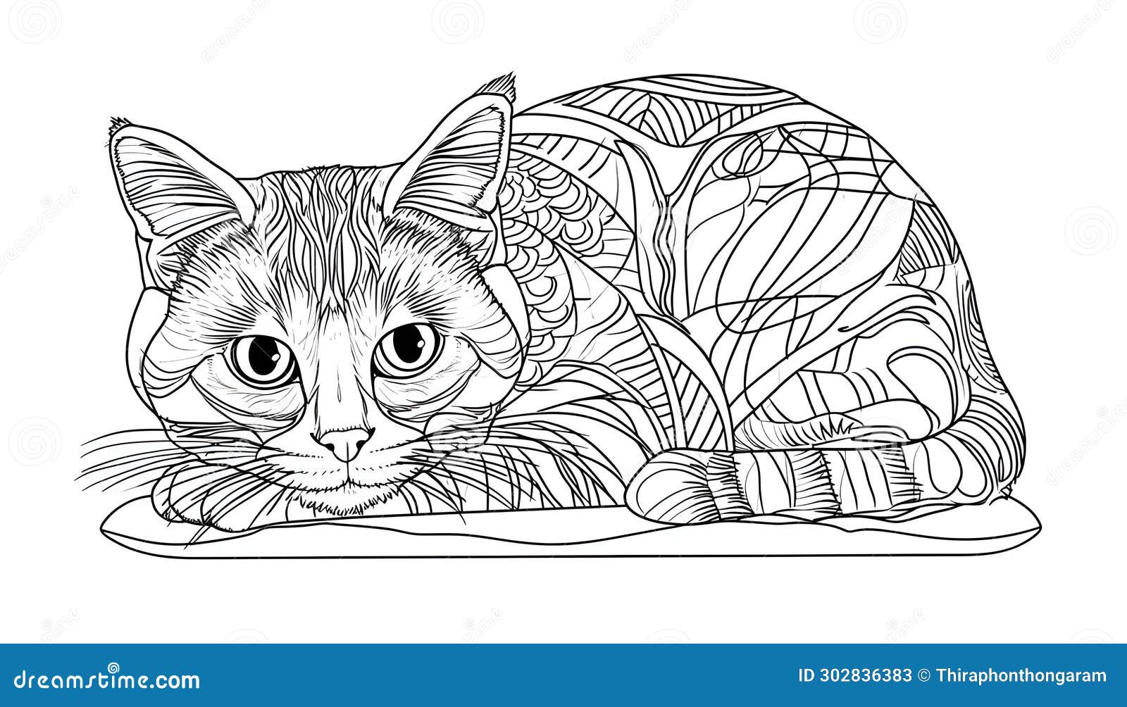 Coloring book cat theme stock illustration. Illustration of icon ...