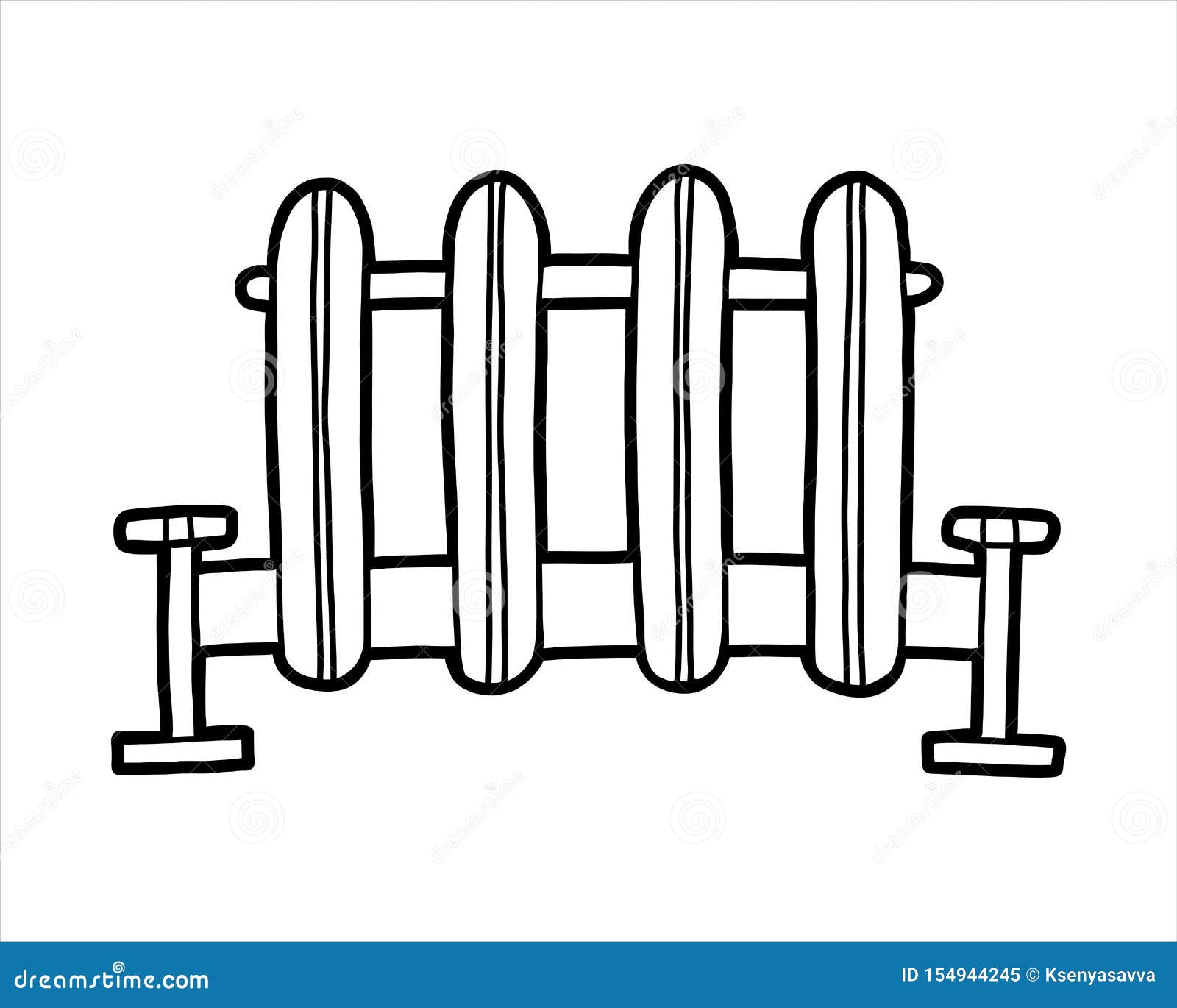 Coloring Book, Central Heating Radiator Stock Vector - Illustration of ...