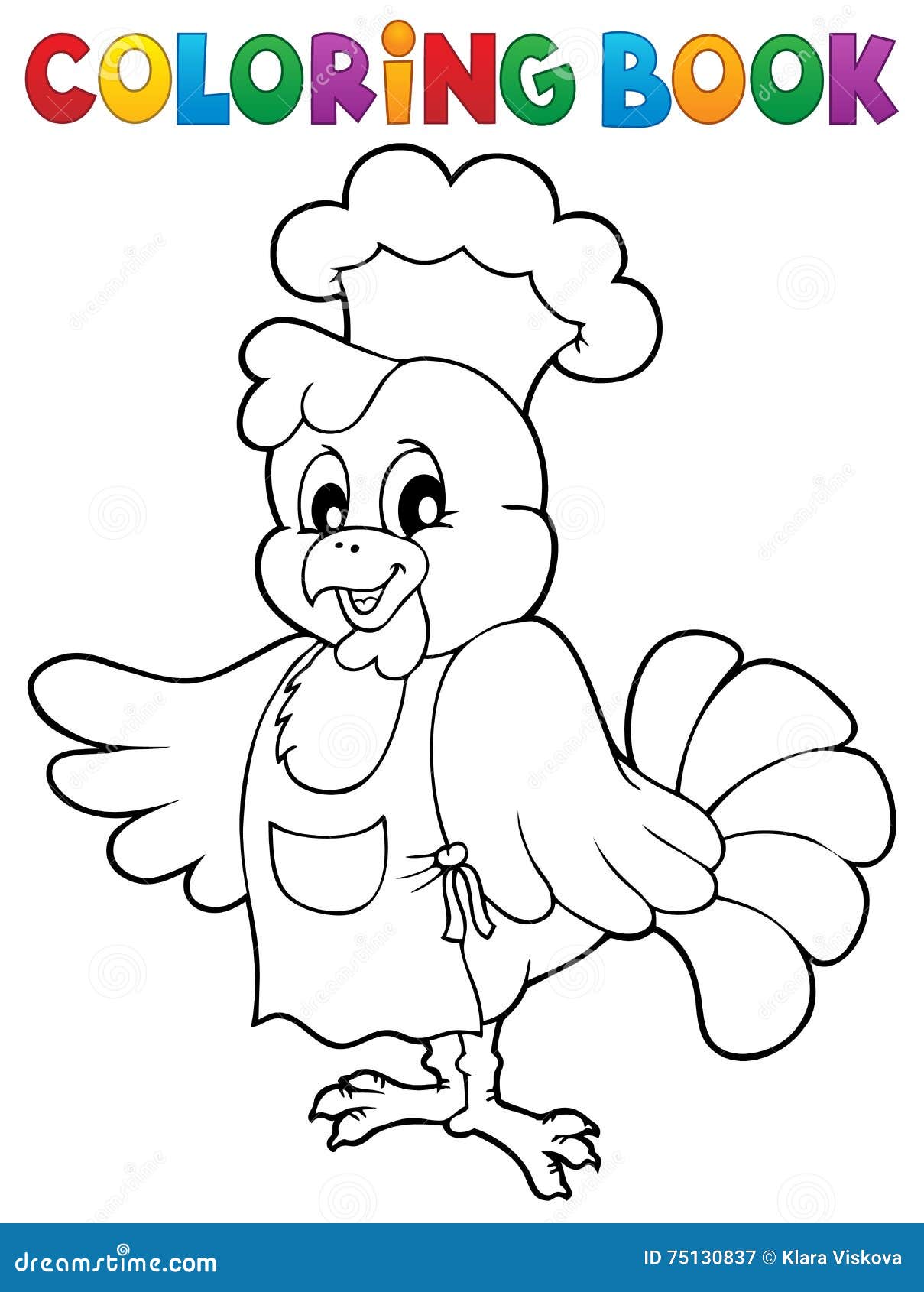 Chicken Chef Cartoon Rooster Cockerel Mascot Sign Vector Illustration ...