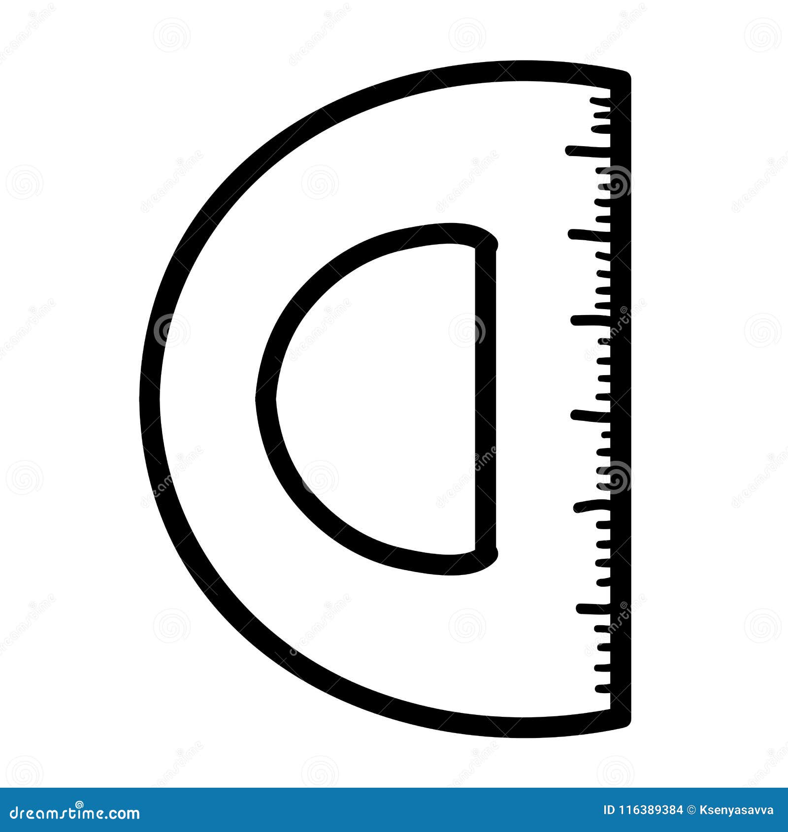 Coloring book, Protractor stock vector. Illustration of color - 116389384