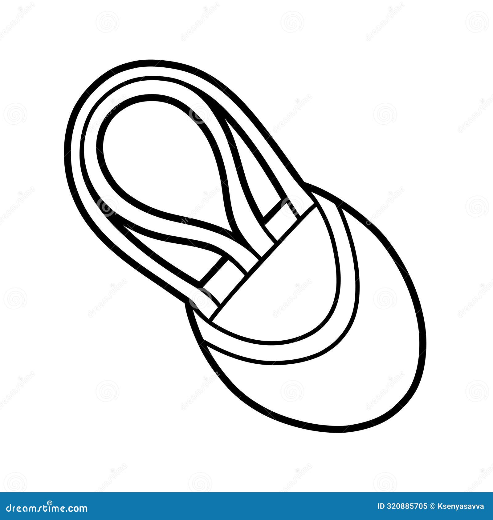 Coloring Book for Kids, Rhythmic Gymnastic Half Toe Shoe Stock Vector ...
