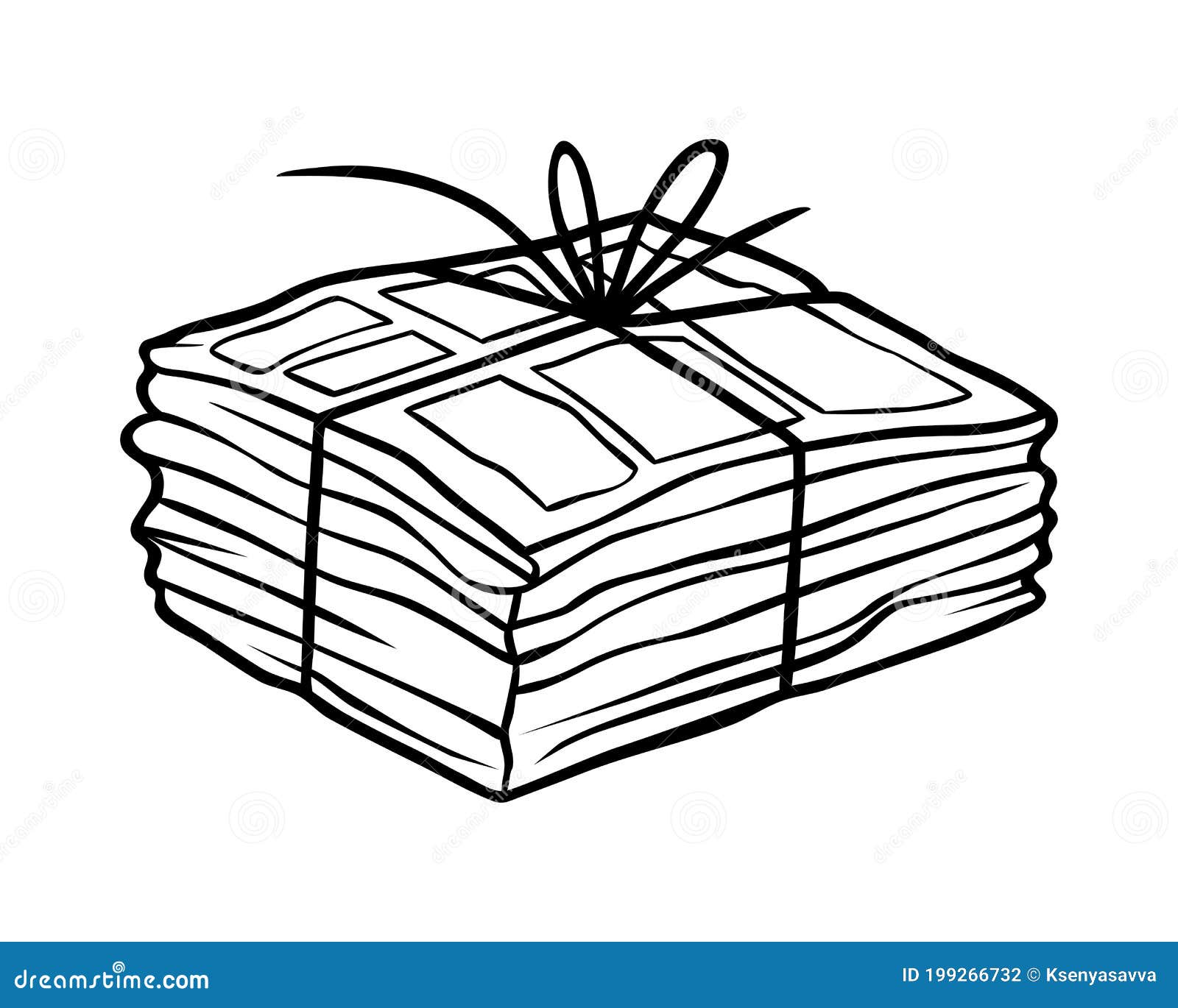 Cartoon Stack Of Newspapers