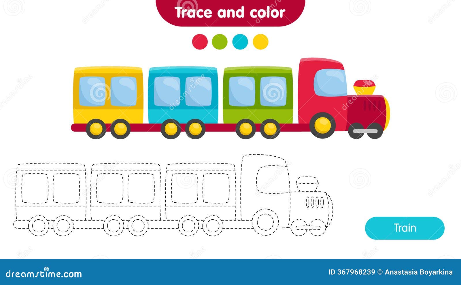 Children Train Icon Vector. Public Transport Illustration Sign ...