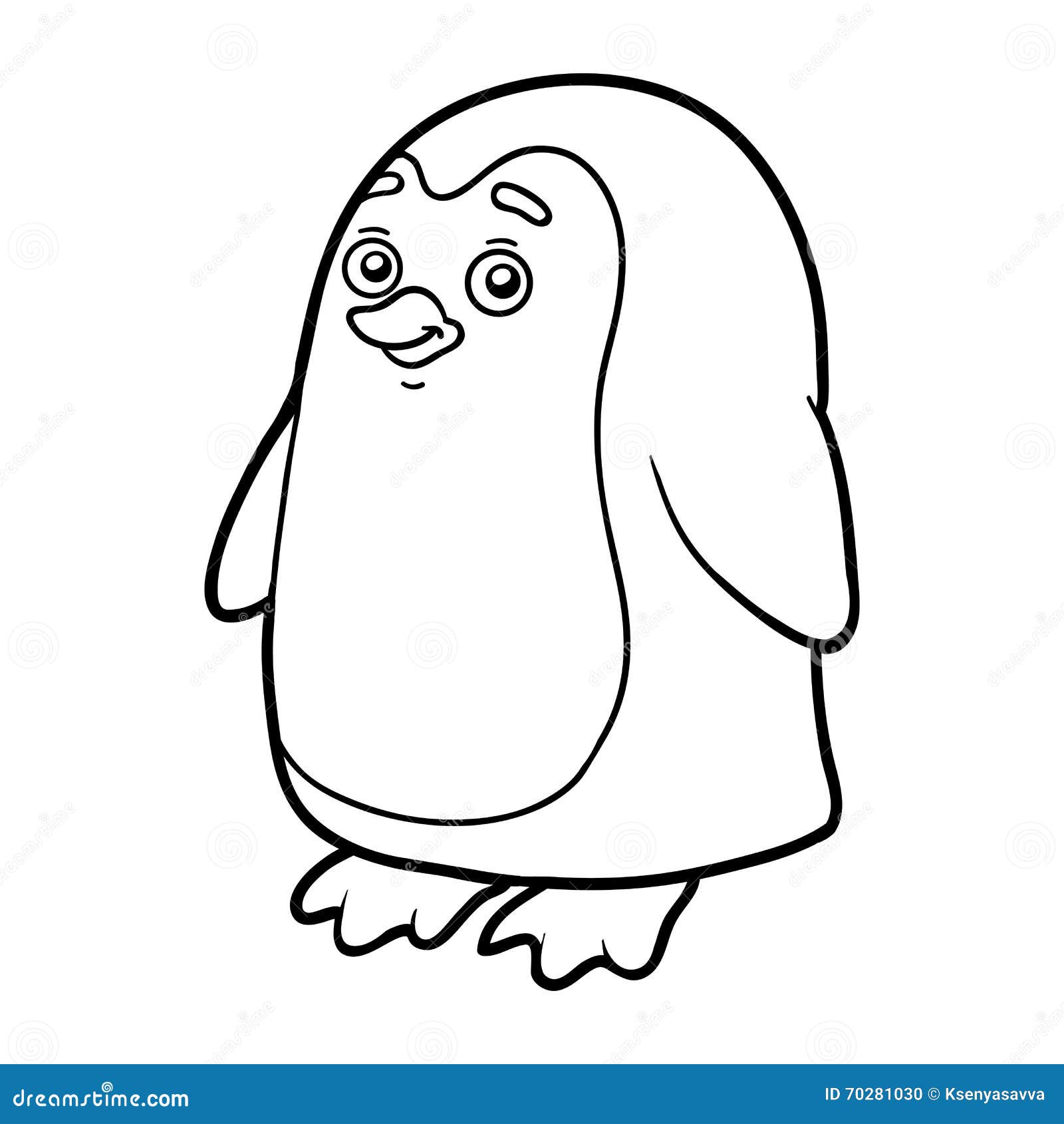 Coloring Book, Coloring Page (penguin) Stock Vector - Illustration of ...