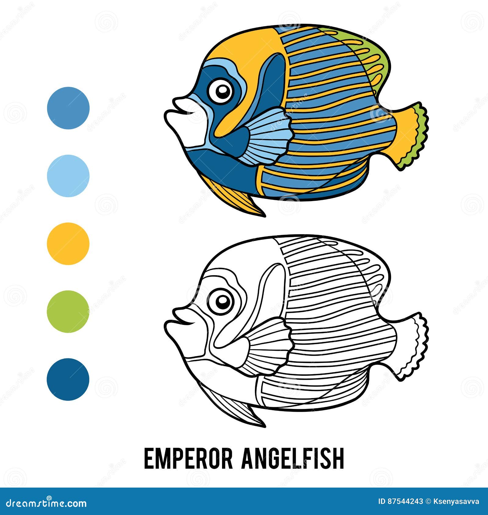 Angel Fish Coloring Pages