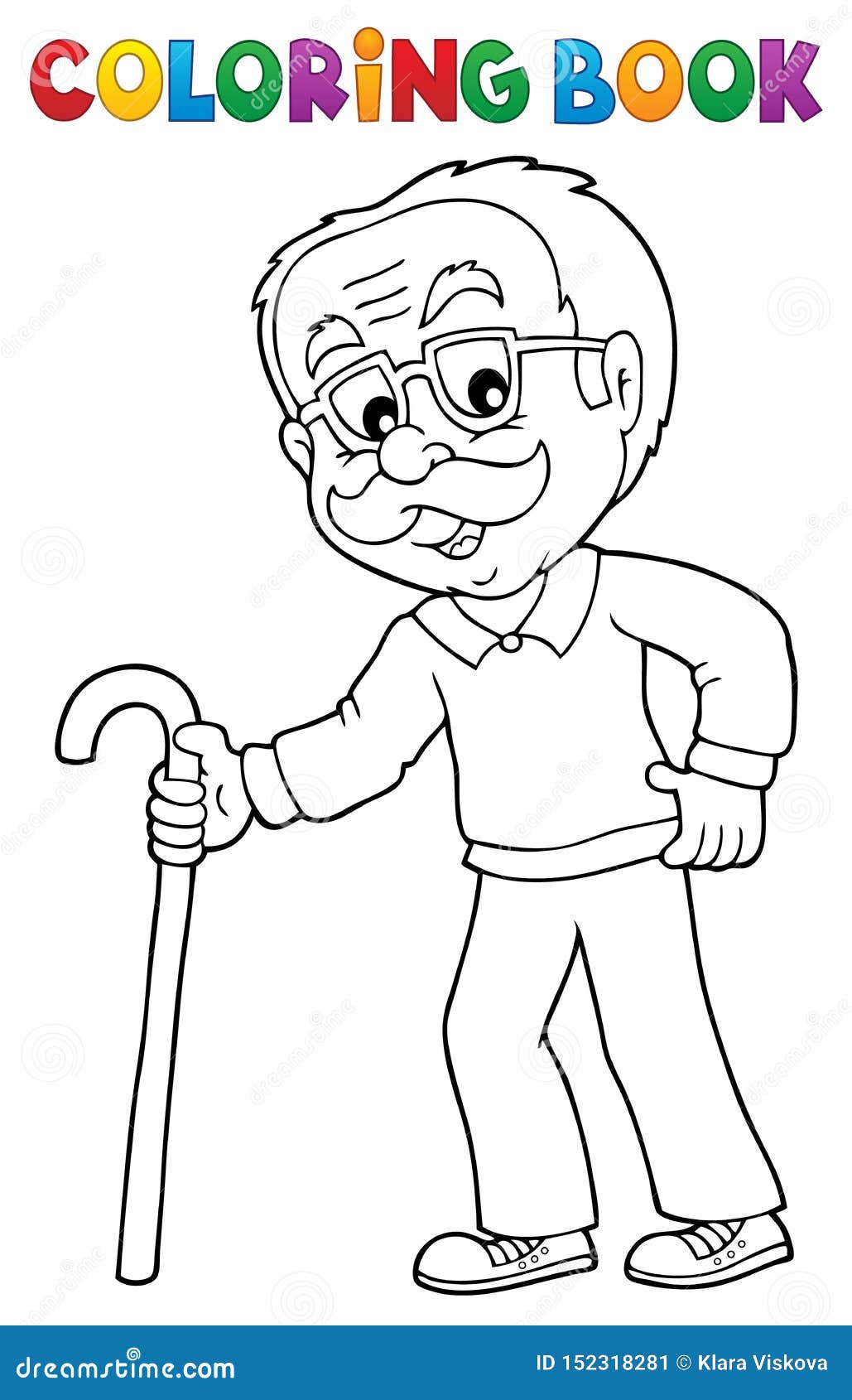 Grandpa Walking With His Little Grandson, Grandfather Spending Time ...