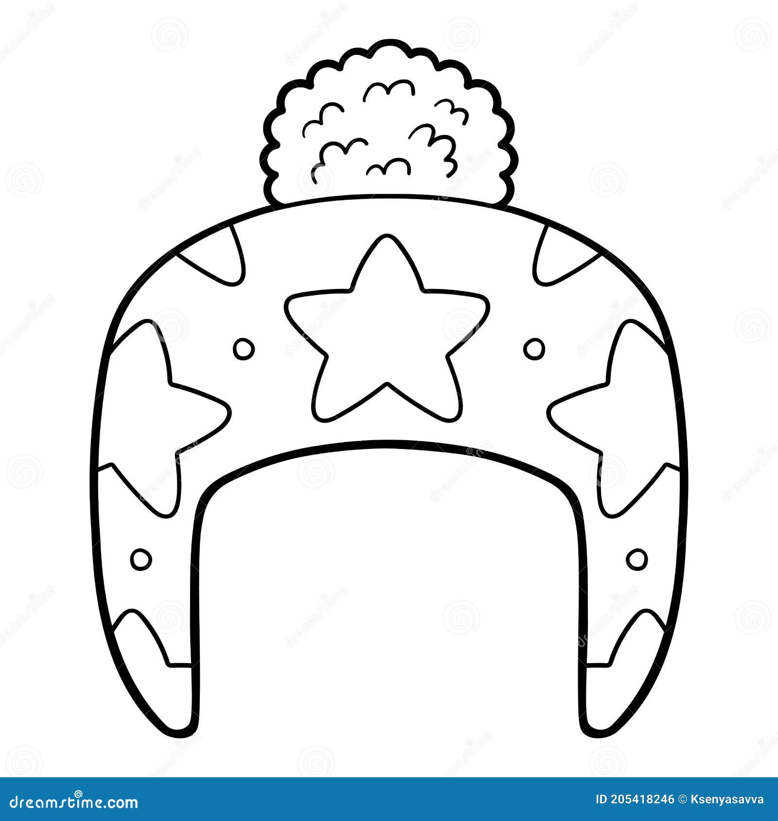 Coloring Book, Hat for Boys Stock Vector - Illustration of cartoon ...