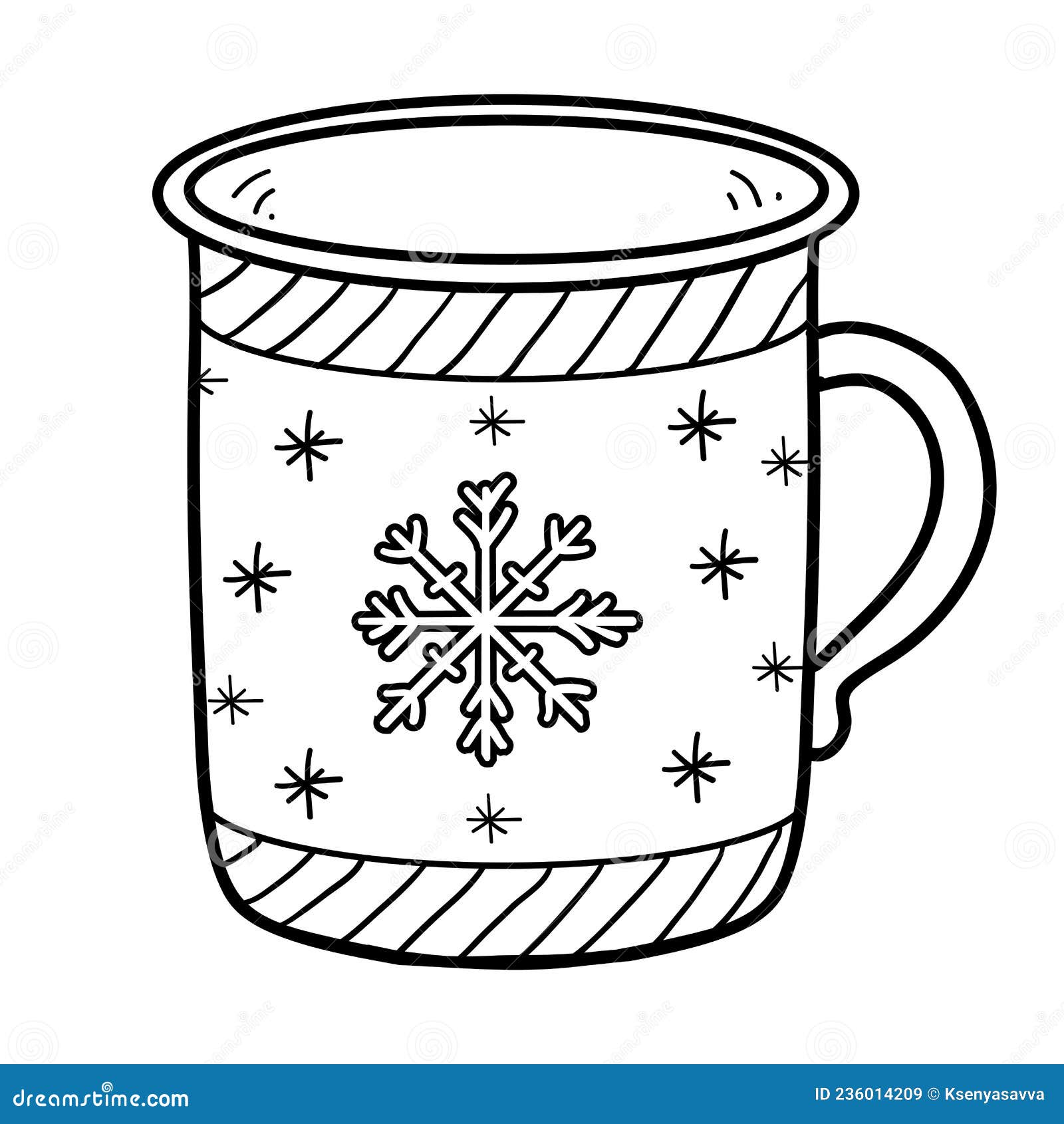 Teacup Coloring Page Stock Photo | CartoonDealer.com #50480610
