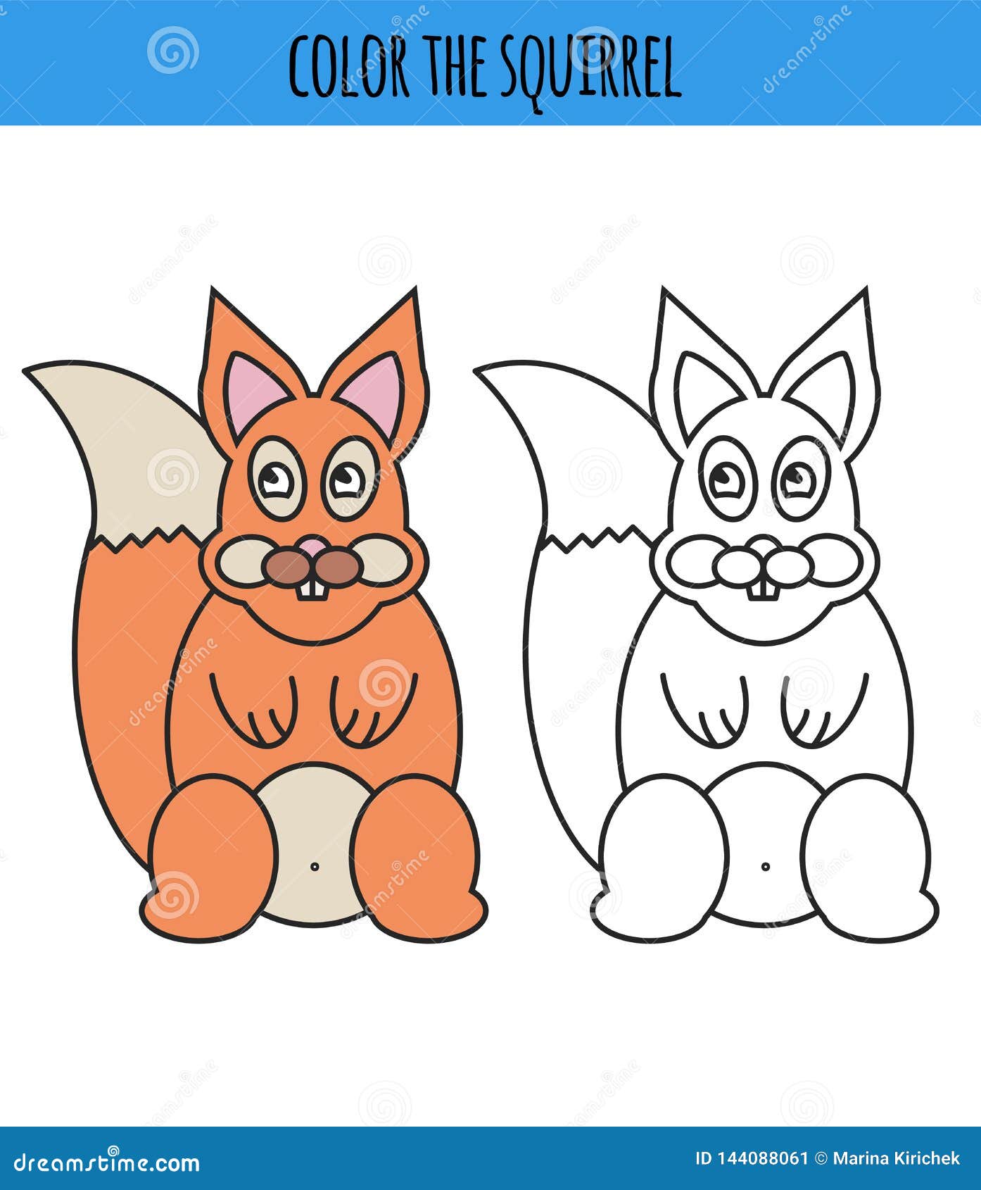 Coloring Book with Pets 2 - Vector Illustration Stock Illustration ...