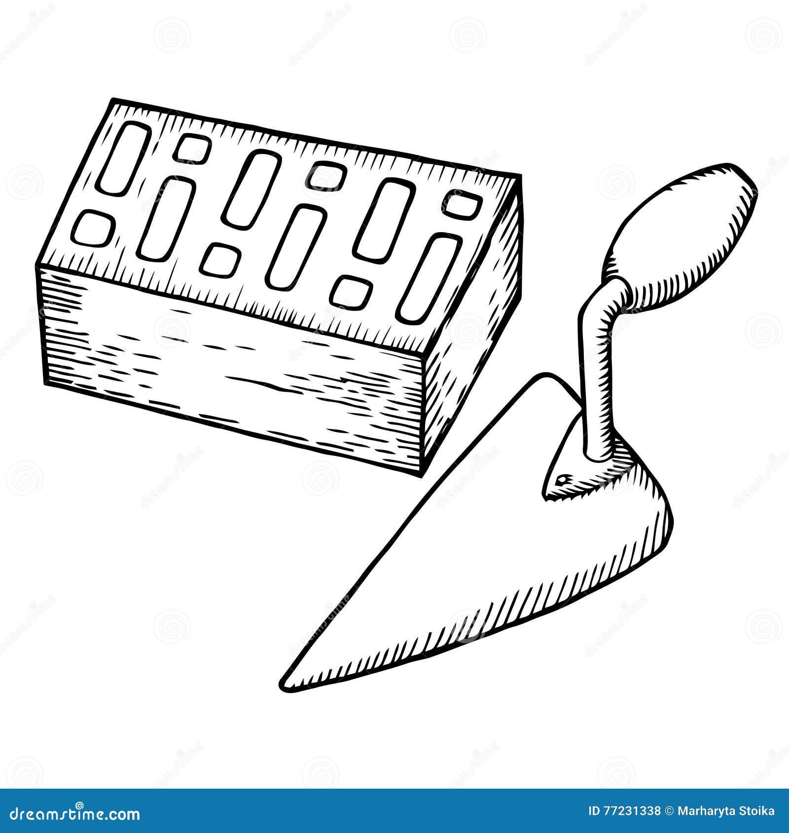 Trowel. Vector Drawing | CartoonDealer.com #120320767