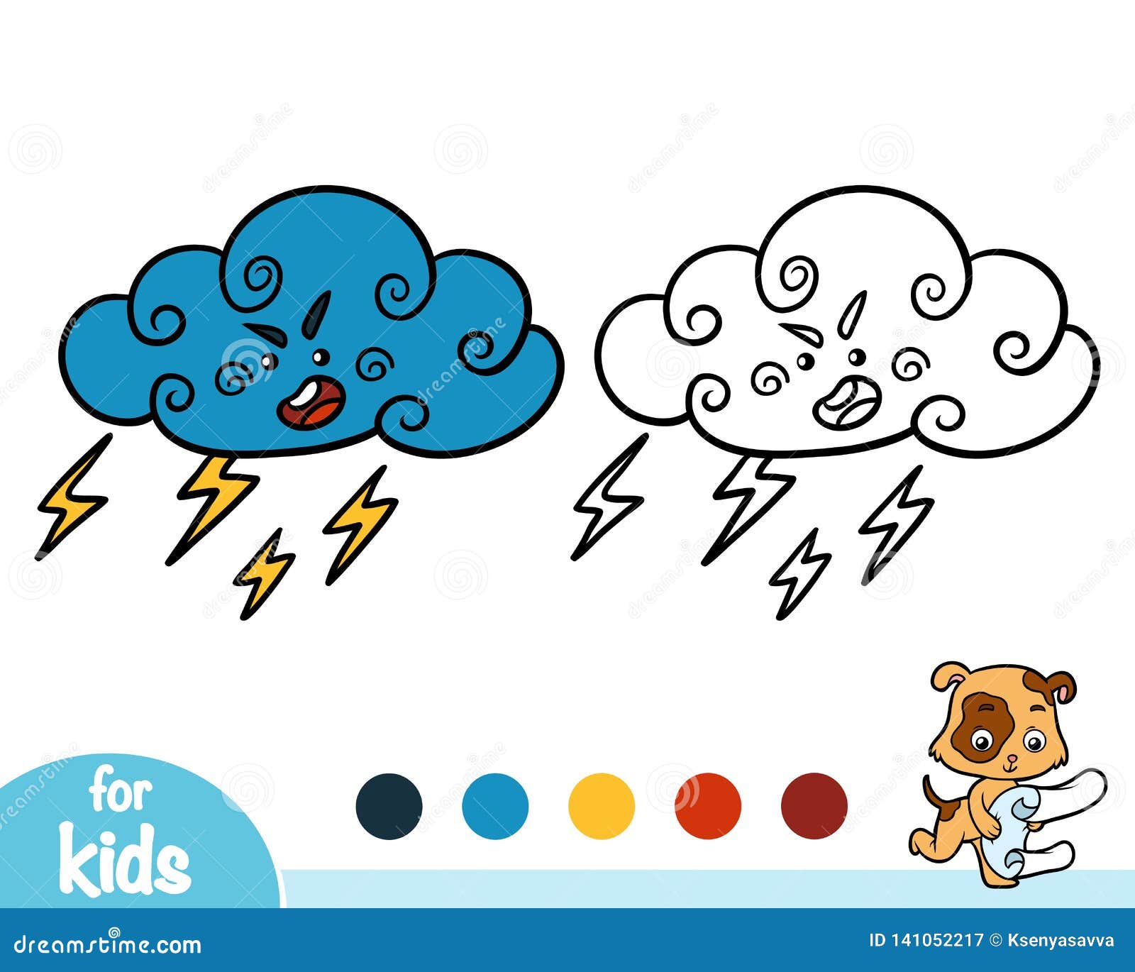 Lightning Coloring Royalty-Free Illustration | CartoonDealer.com #23783769