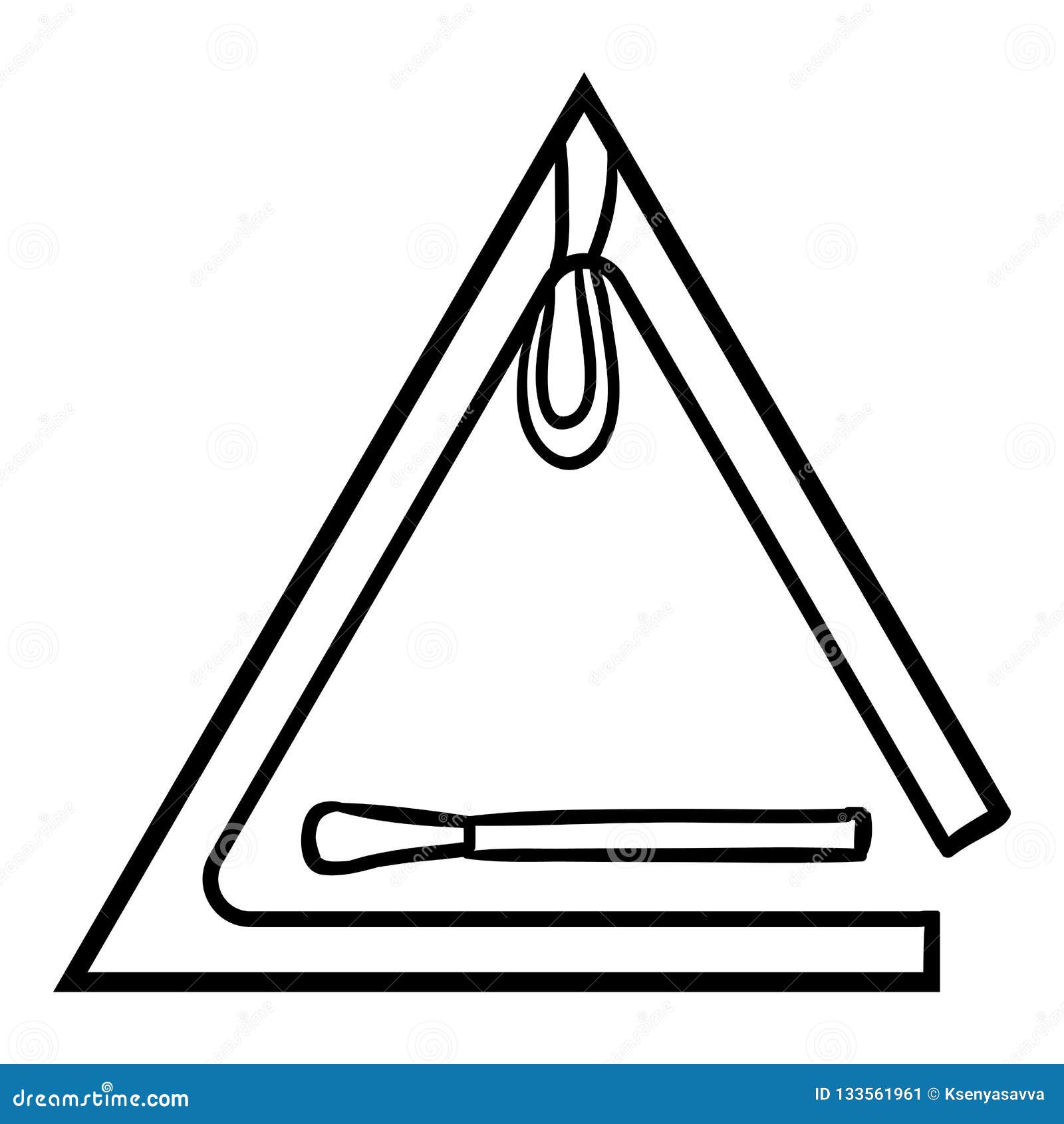 Triangle With Vertices Icon Of 3 Types Color Black And White Outline