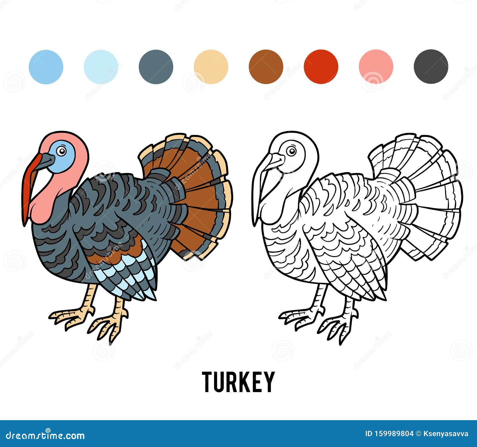 Wild Turkey Coloring Pages