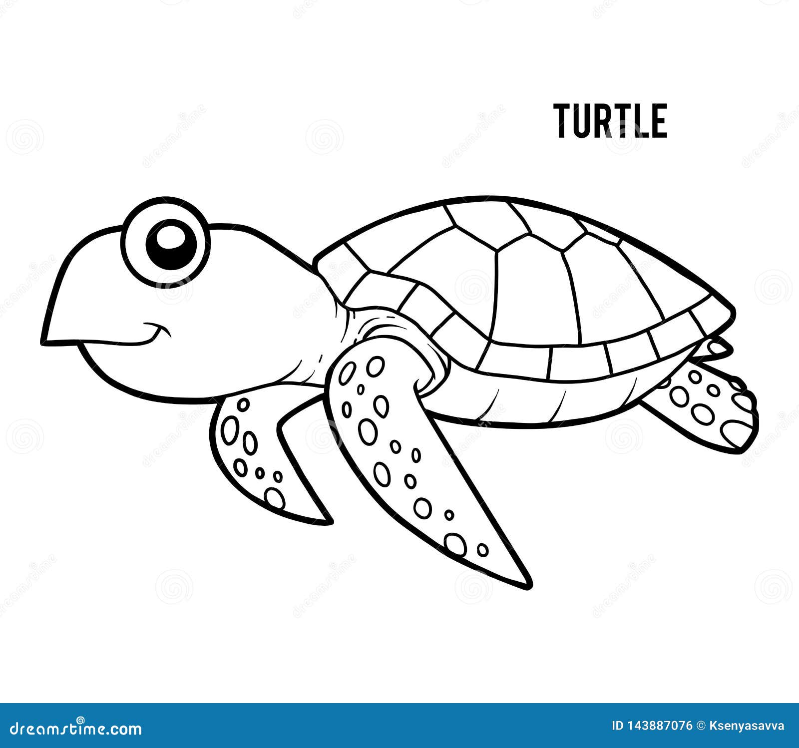 Cartoon Sea Turtle Coloring Pages