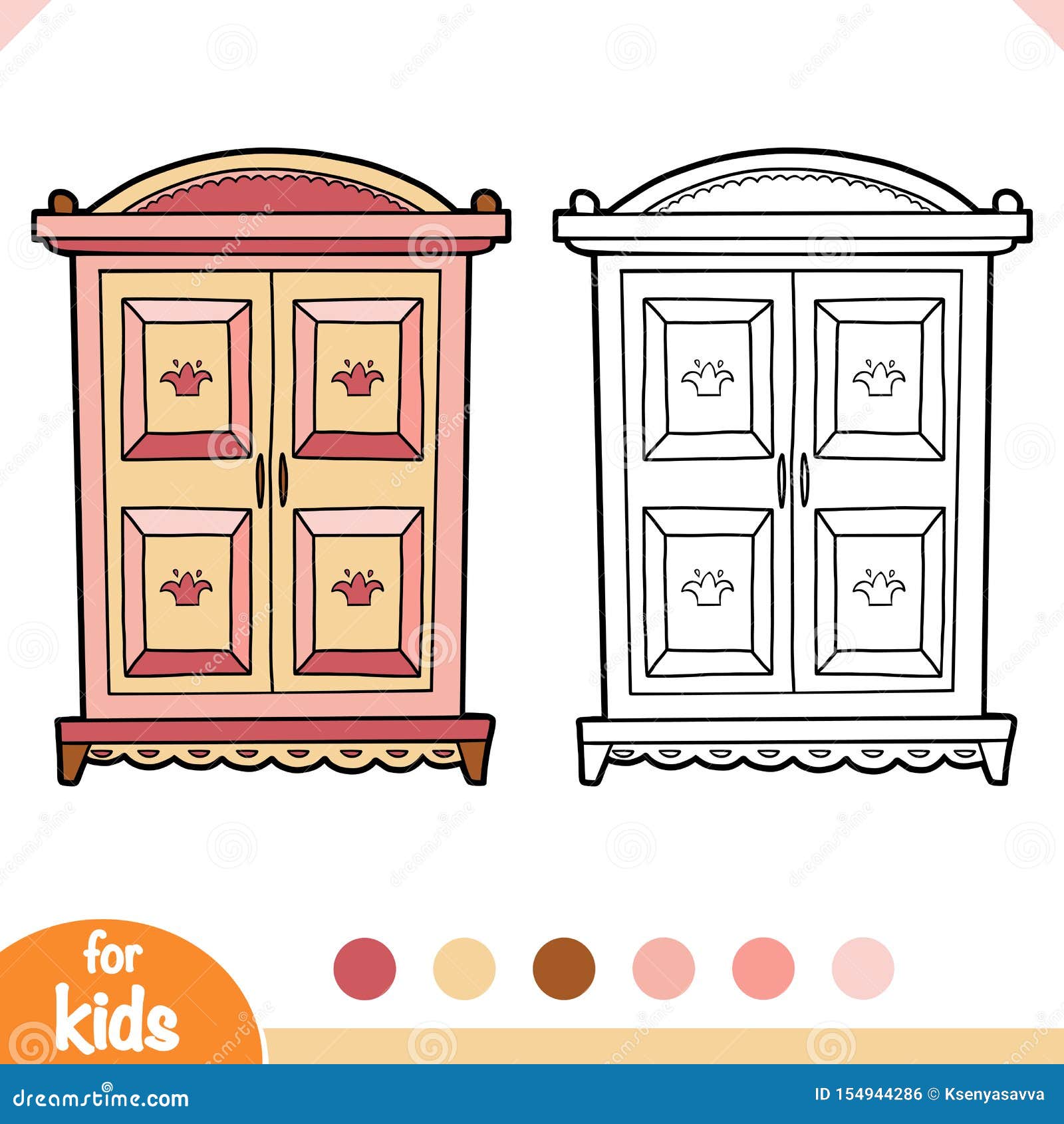 Wardrobe Coloring Pages