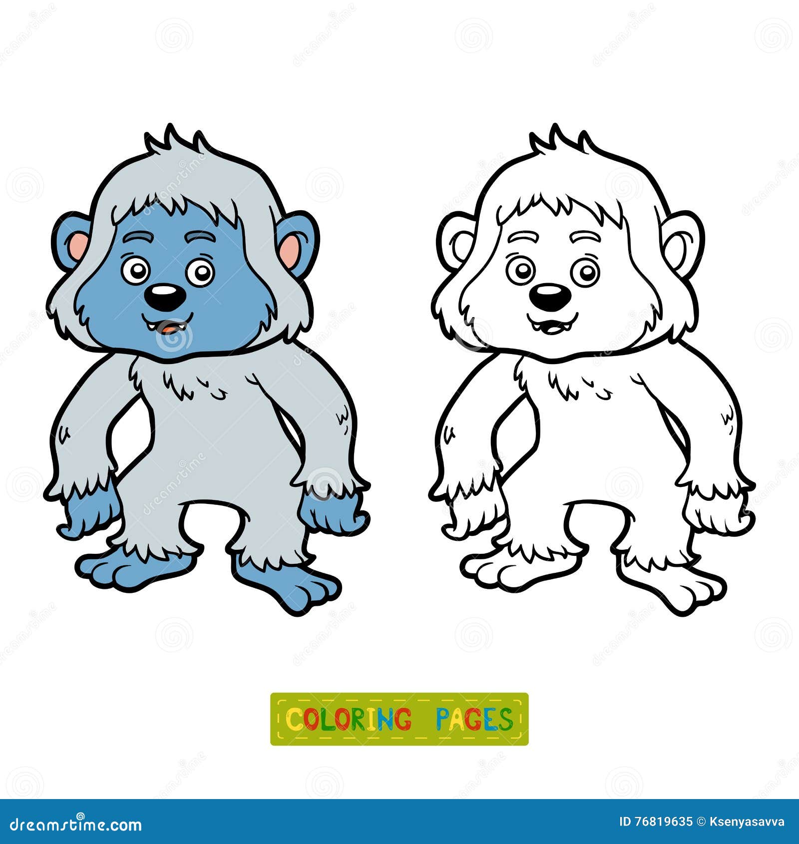 Abominable Snow Monster Coloring Pages