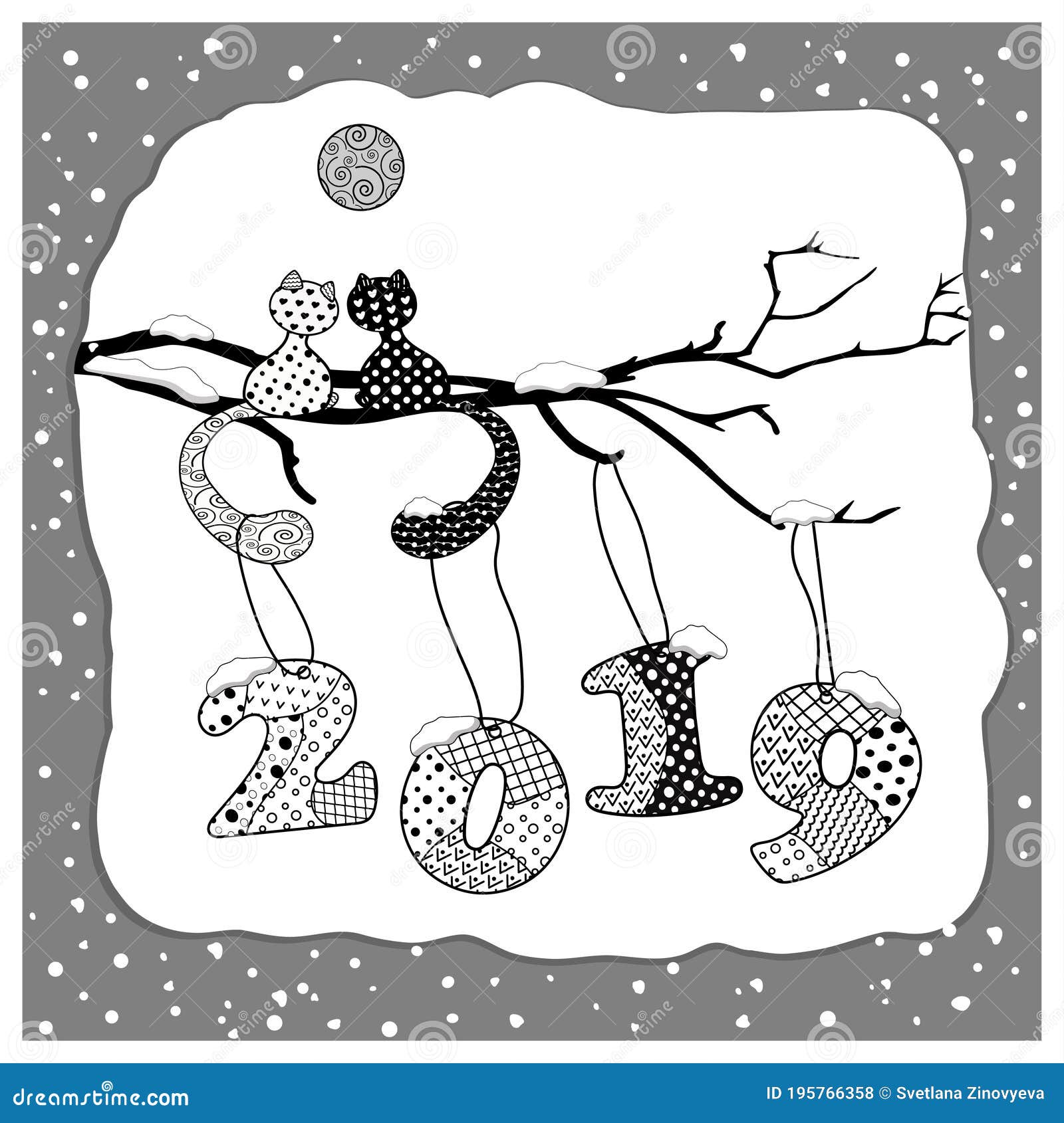 Cats Numbers Cartoon Vector | CartoonDealer.com #57221271