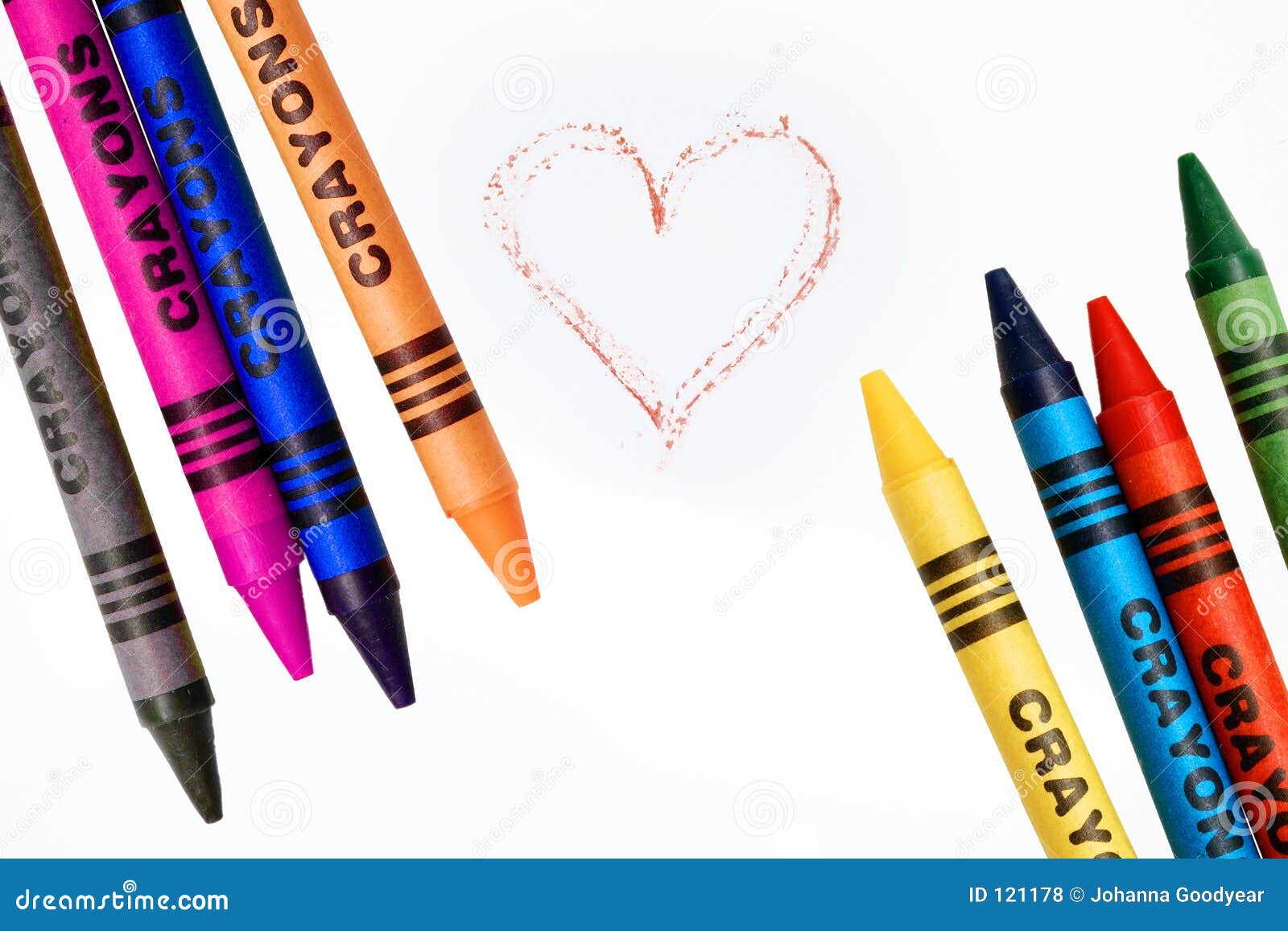 Coloring crayons stock photo. Image of drawing, coloring - 121178