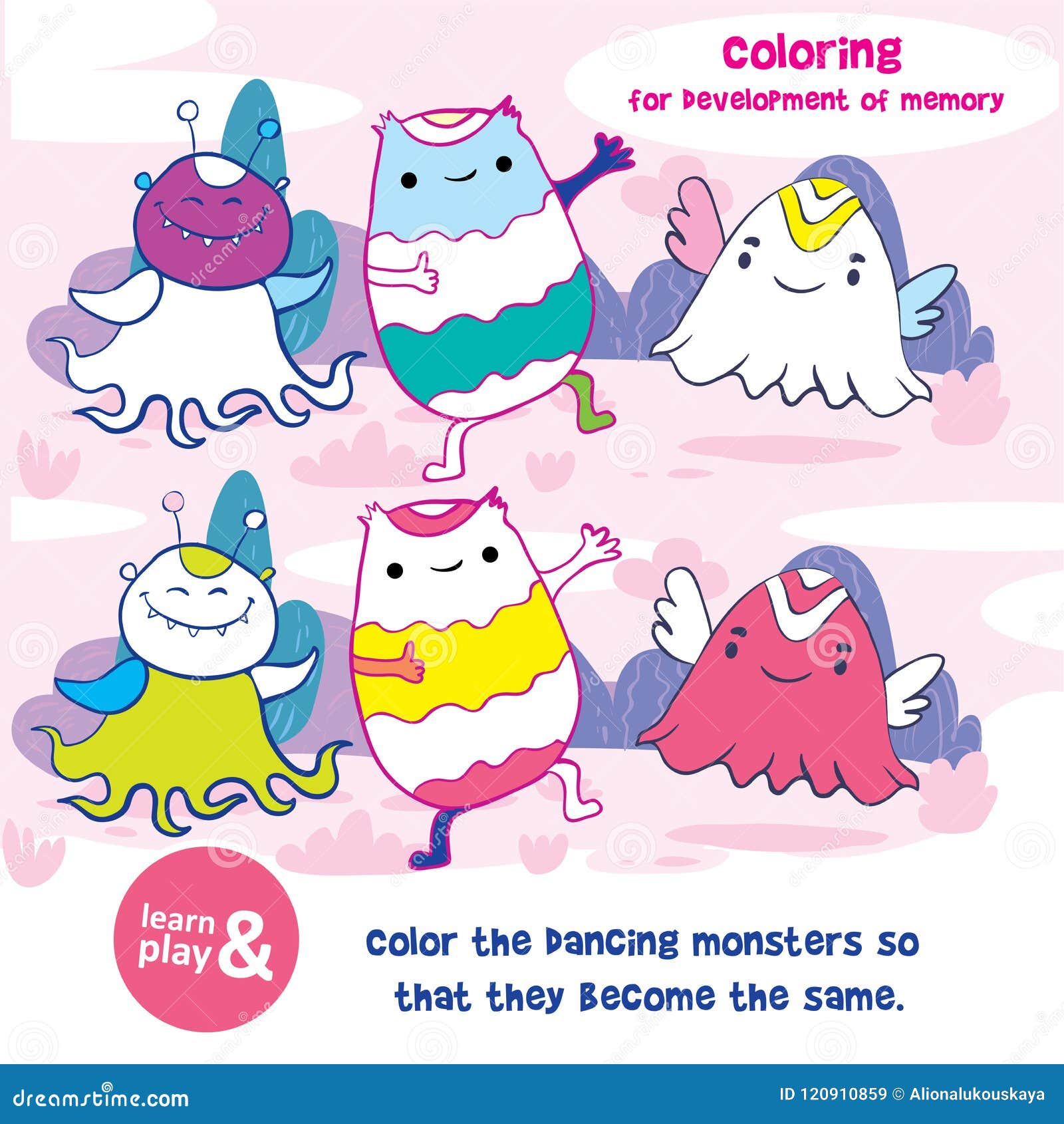 Monsters Play Illustration | CartoonDealer.com #215709928