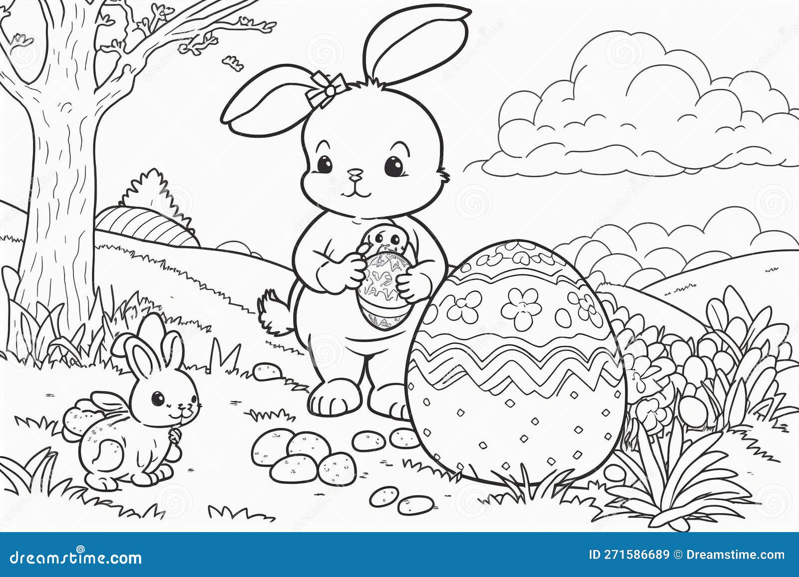 Preschool Easter Coloring Pages Printable