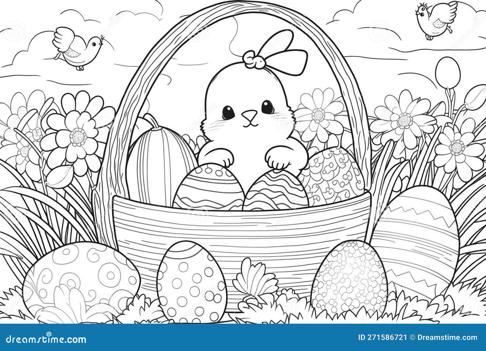 Coloring for Kids. Printable Coloring Page. Easter. School. Coloring ...