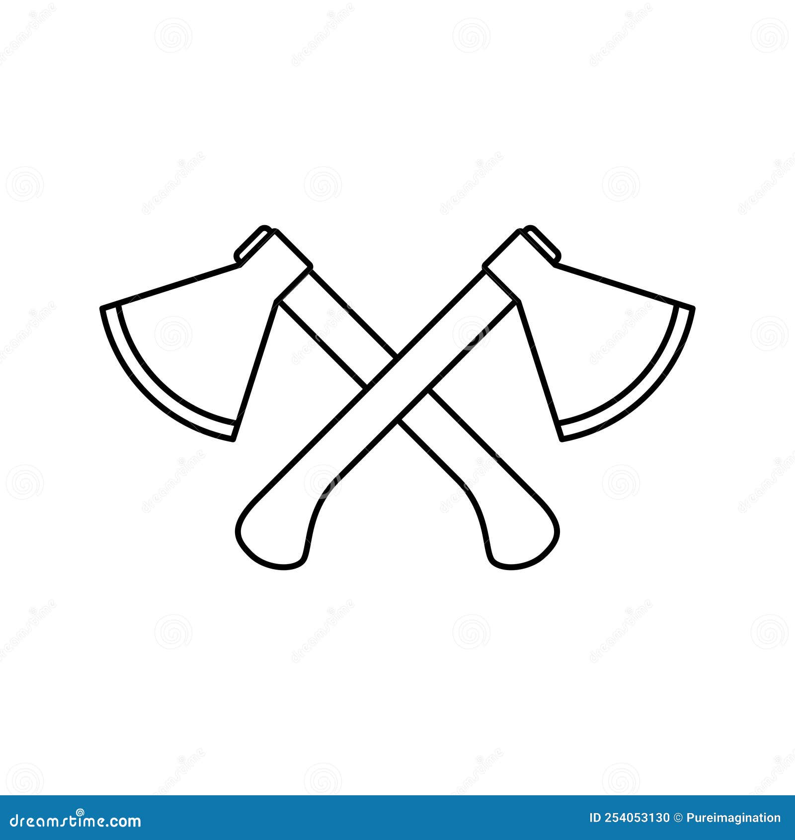 Coloring Page with Axe for Kids Stock Vector - Illustration of clipart ...