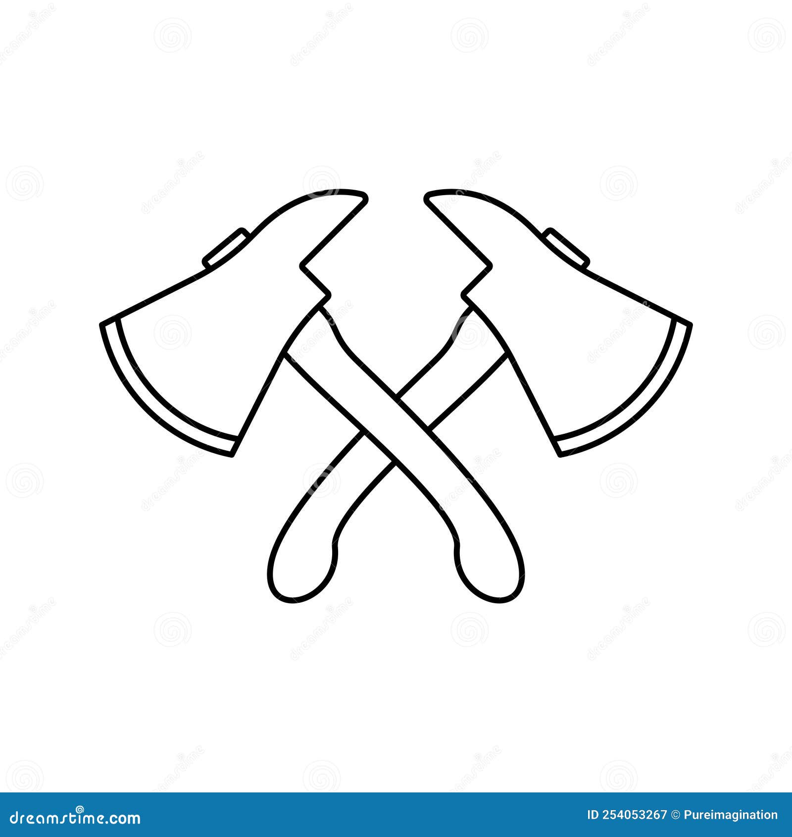 Coloring Page with Axe for Kids Stock Vector - Illustration of hand ...