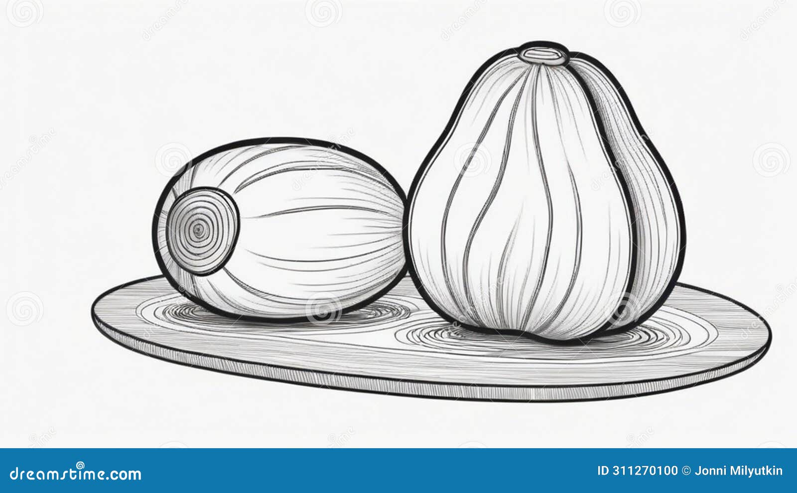 Coloring Page - Potato, Coloring Book Style Stock Illustration ...