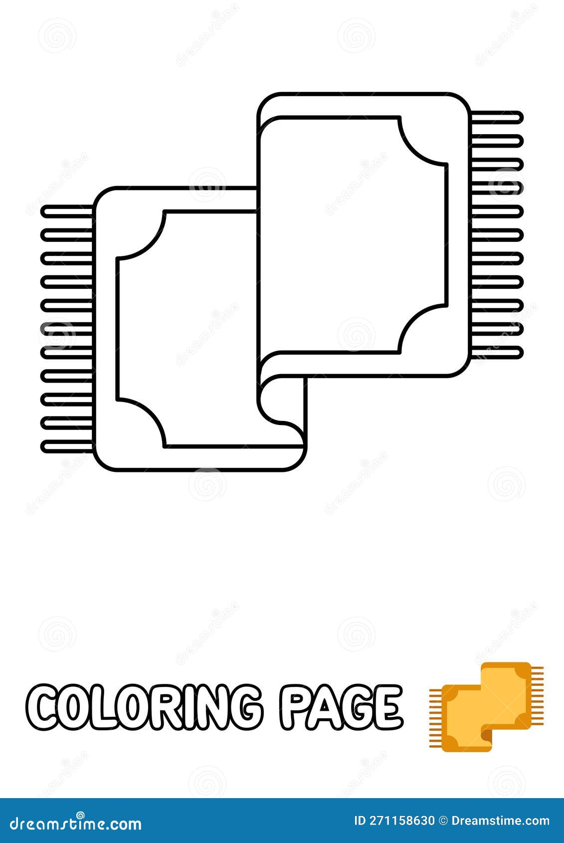 Welcome Mat Coloring Page