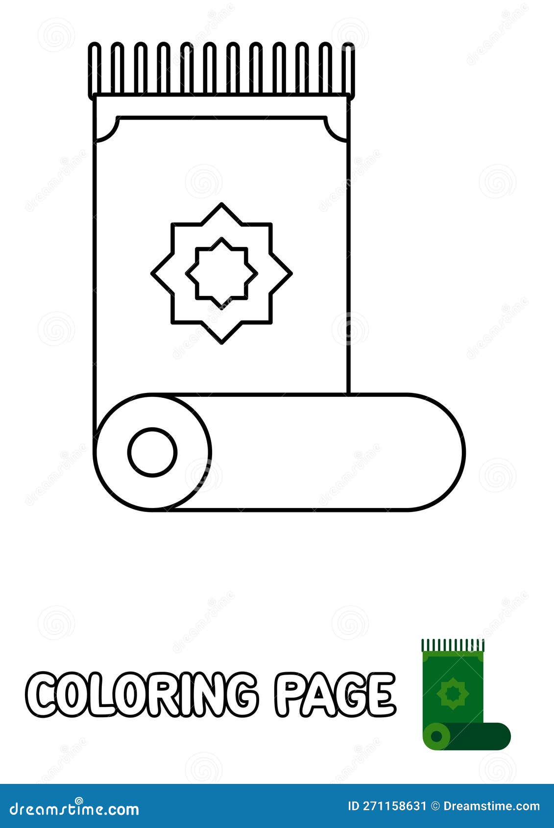 Mat Coloring Page