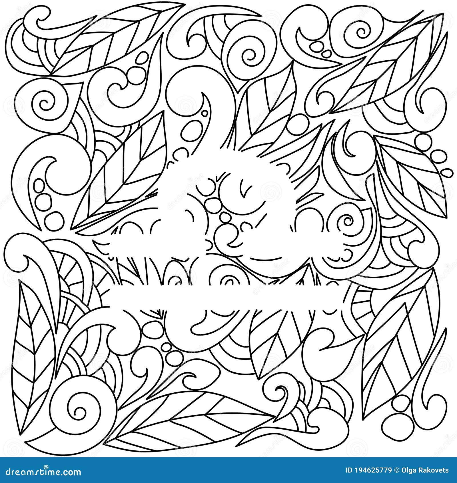 Coloring Page Using Negative Space, Silhouette of Zodiac Sign Libra ...