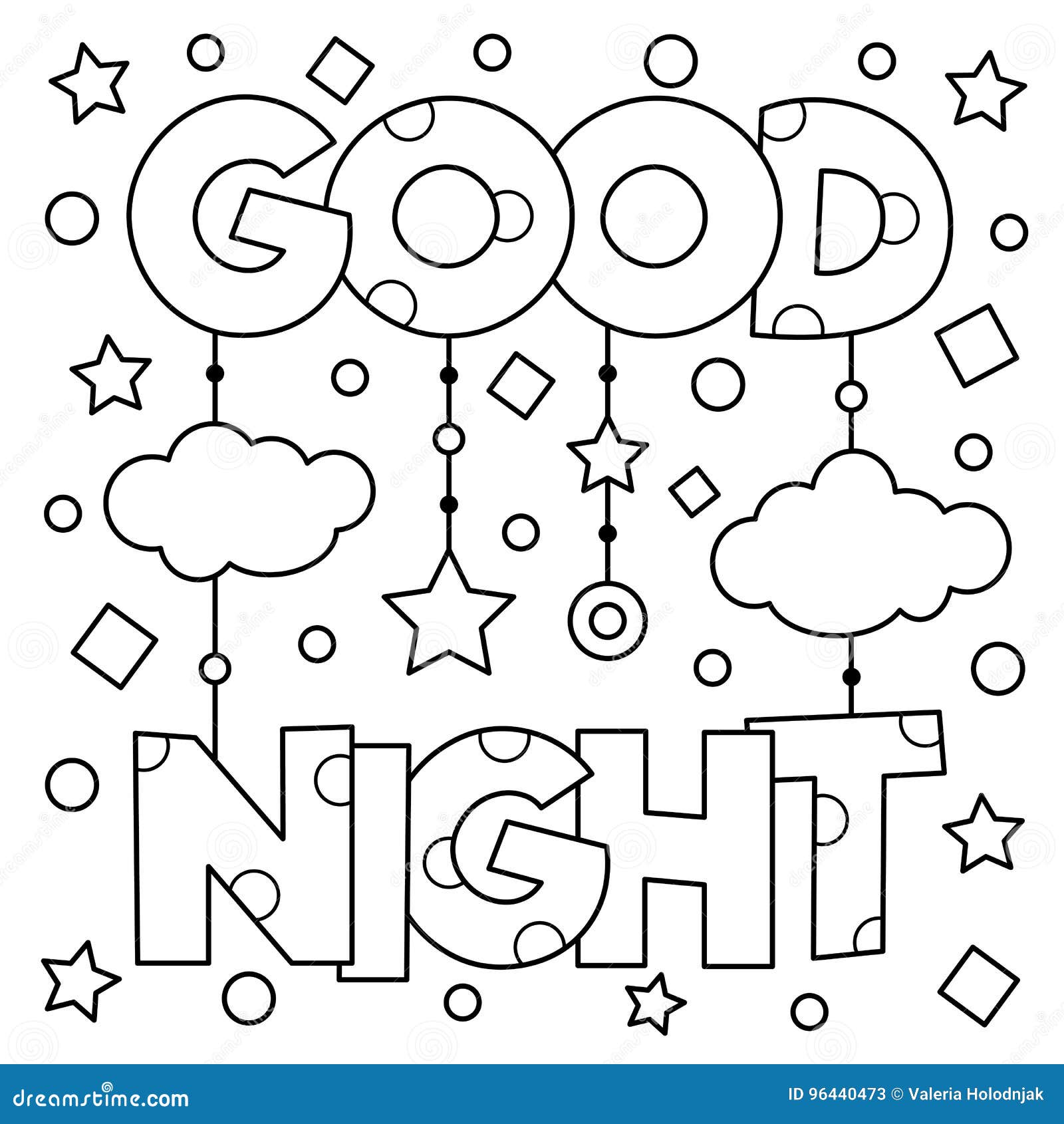 Coloring Page. Vector Illustration. Stock Vector - Illustration of ...