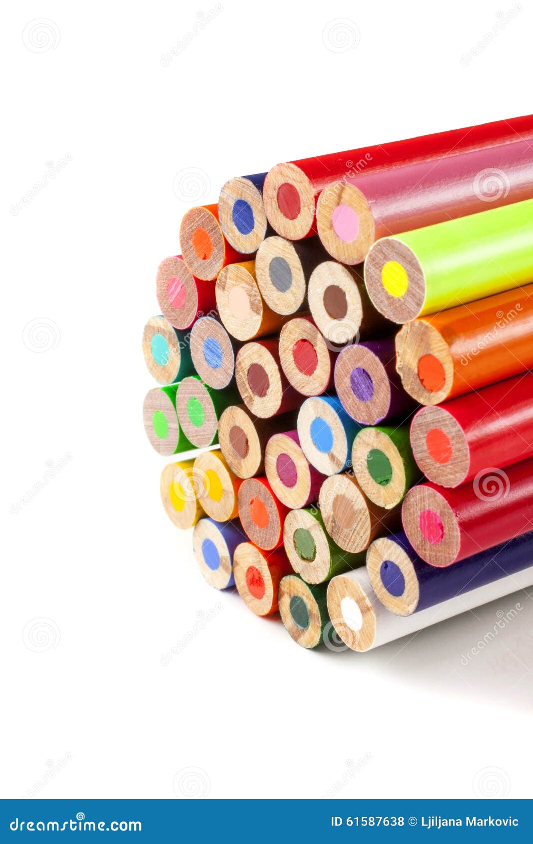 Coloring pencils stock photo. Image of bright, macro - 61587638