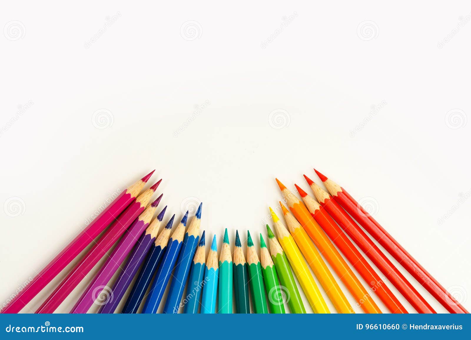 Coloring pencils on row stock photo. Image of coloring - 96610660