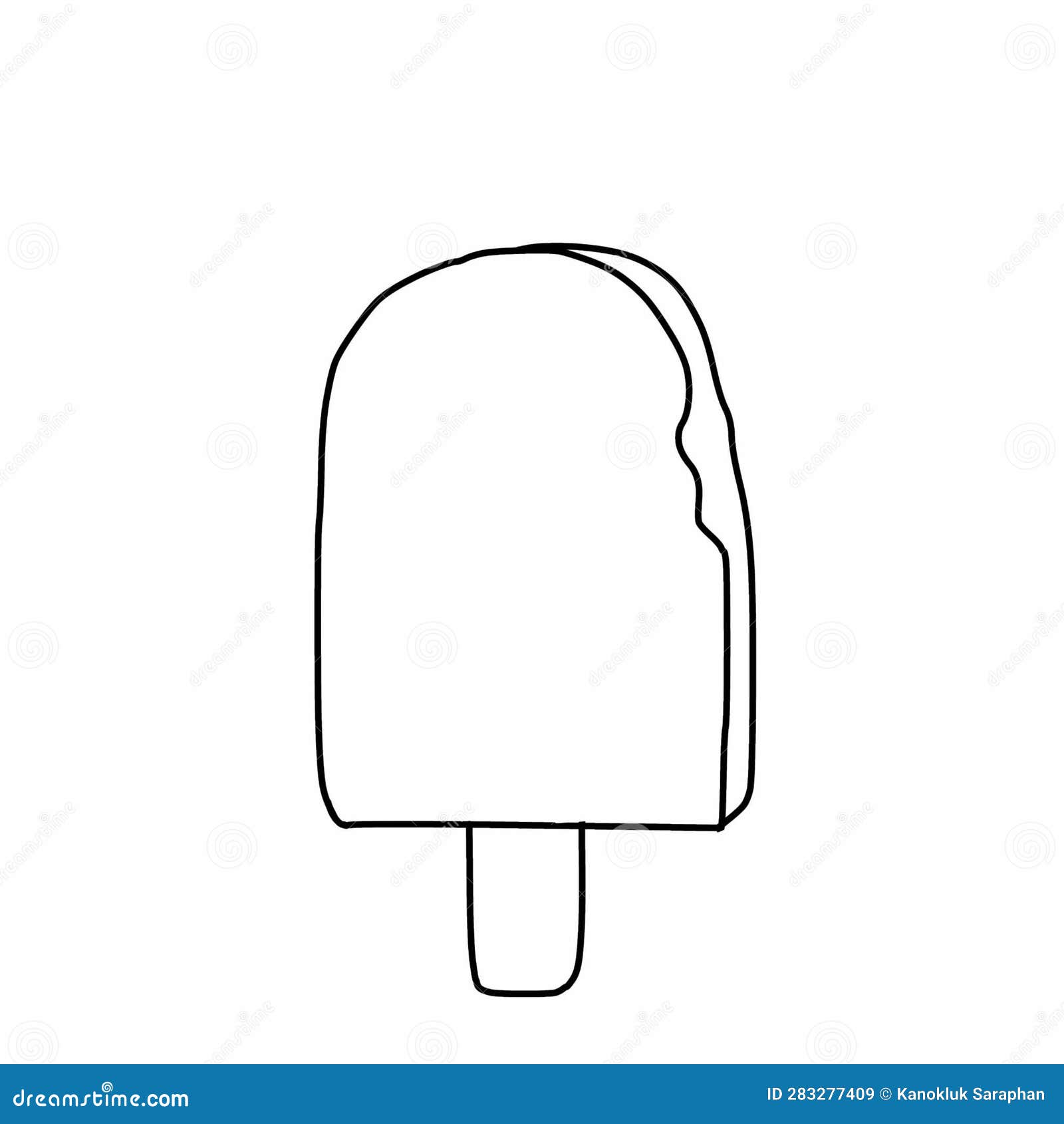 Icecreamstick stock illustration. Illustration of paint - 283277409