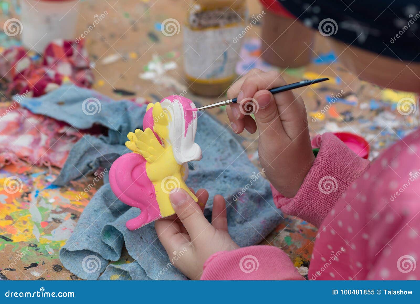 Coloring of Plaster Figures Stock Image - Image of design, model: 100481855