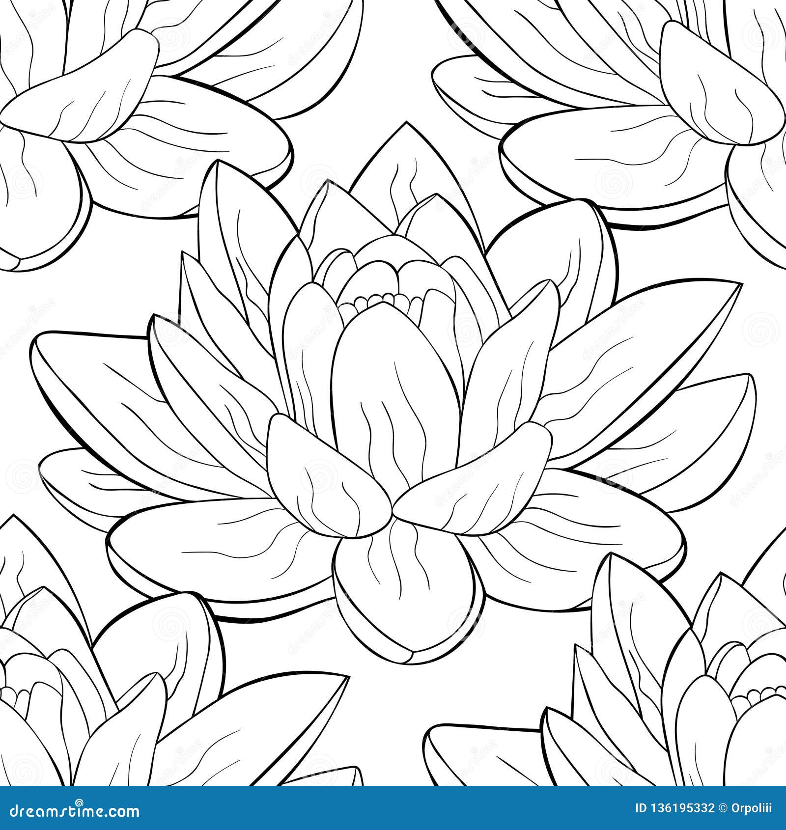 Seamless Pattern Lotus Flower Spiritual India. Vector Illustration ... Seamless Pattern Lotus Flower Spiritual India. Vector Illustration ...