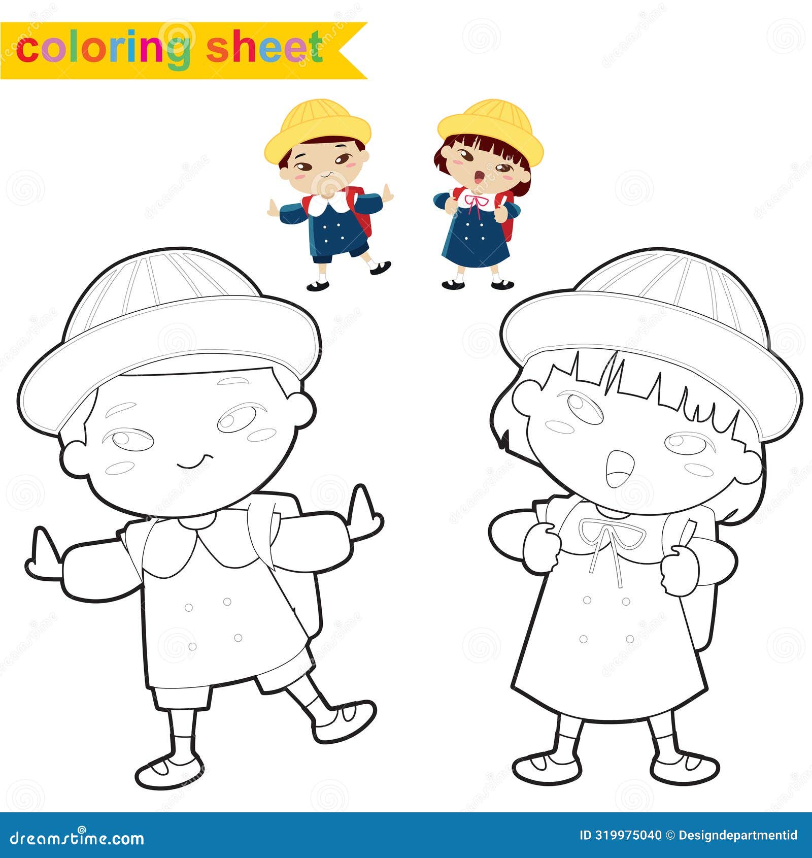 Coloring Worksheet Page. Educational Printable Coloring Worksheet Stock ...