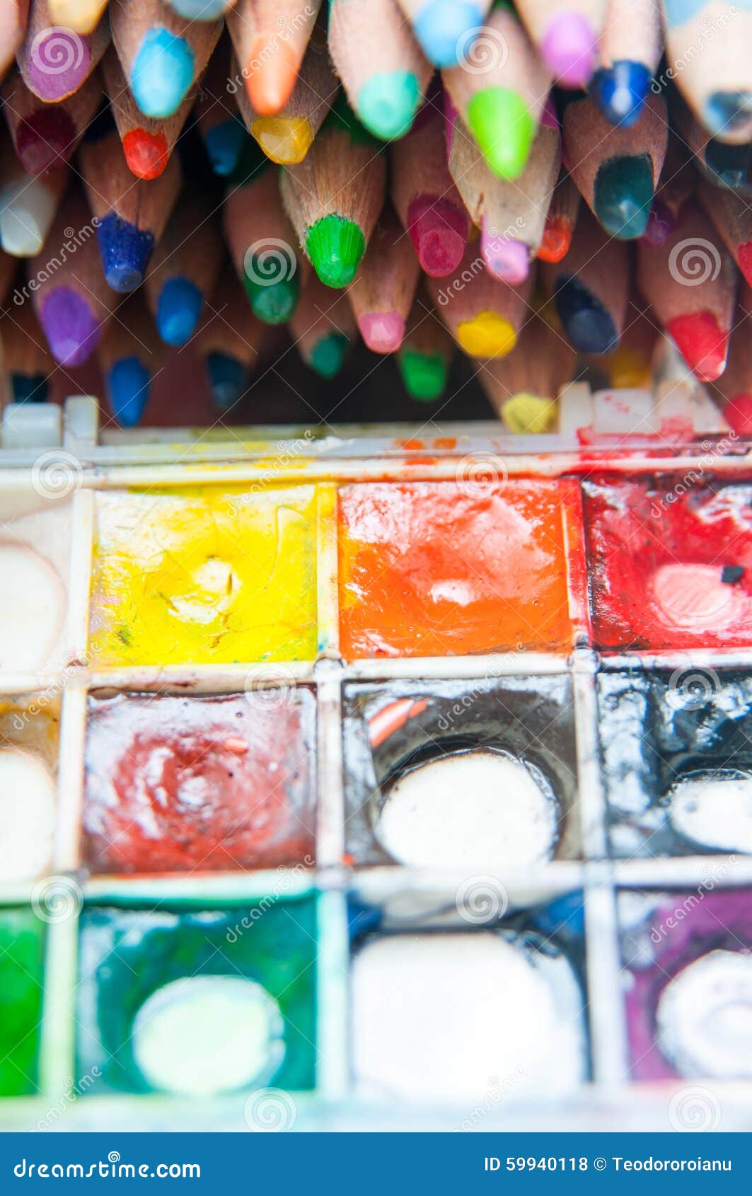 Coloring tools stock photo. Image of graphic, crayon - 59940118