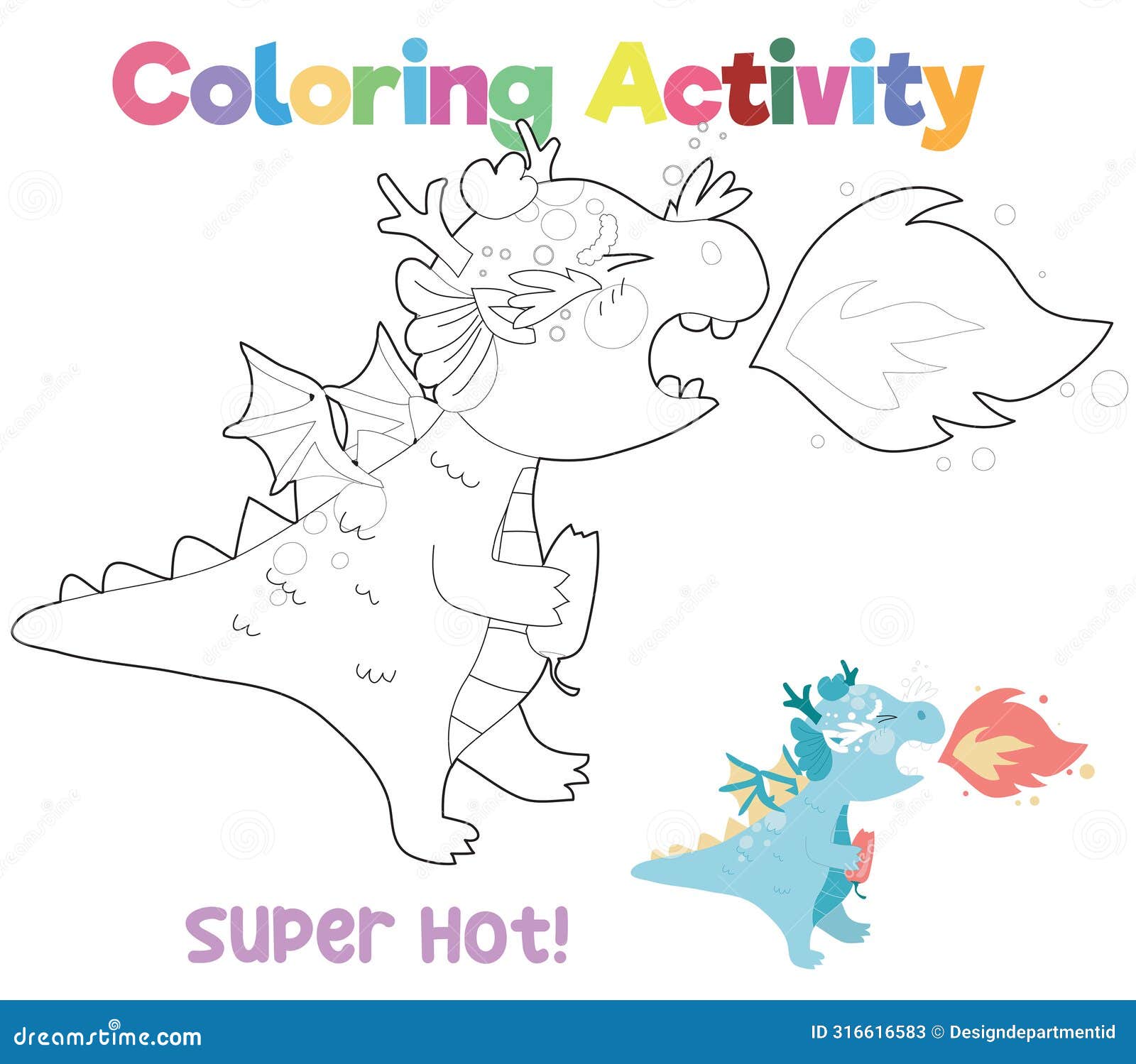 Coloring Worksheet Page. Educational Printable Coloring Worksheet Stock ...