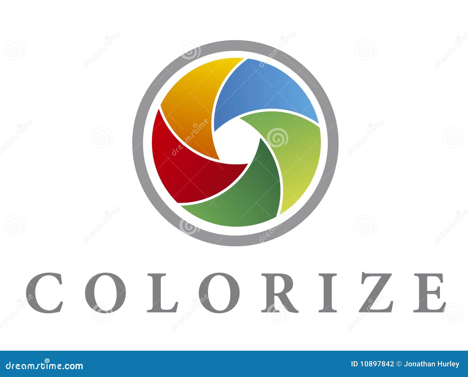 Colorize logo stock vector. Illustration of mark, design - 10897842