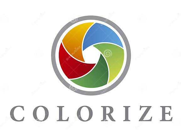 Colorize logo stock vector. Illustration of mark, design - 10897842